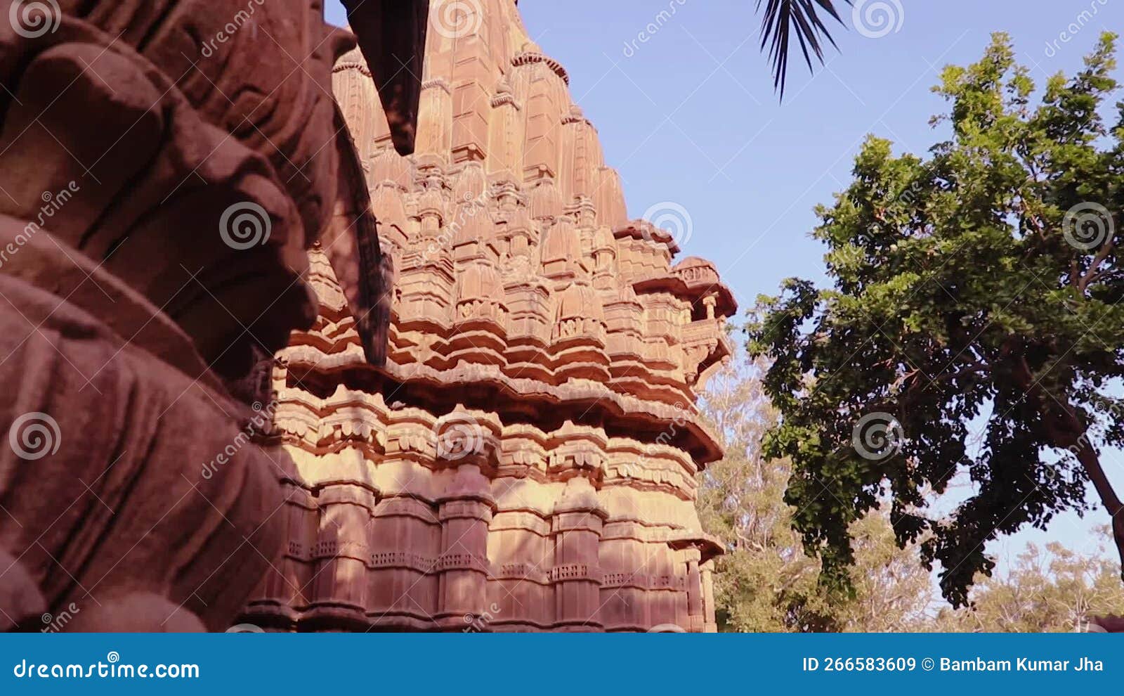 Ancient Hindu Temple Architecture from Different Angle at Day Stock ...