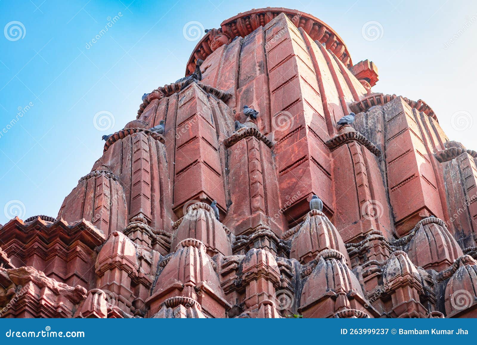 Ancient Hindu Temple Top Architecture from Different Angle at Day Stock ...