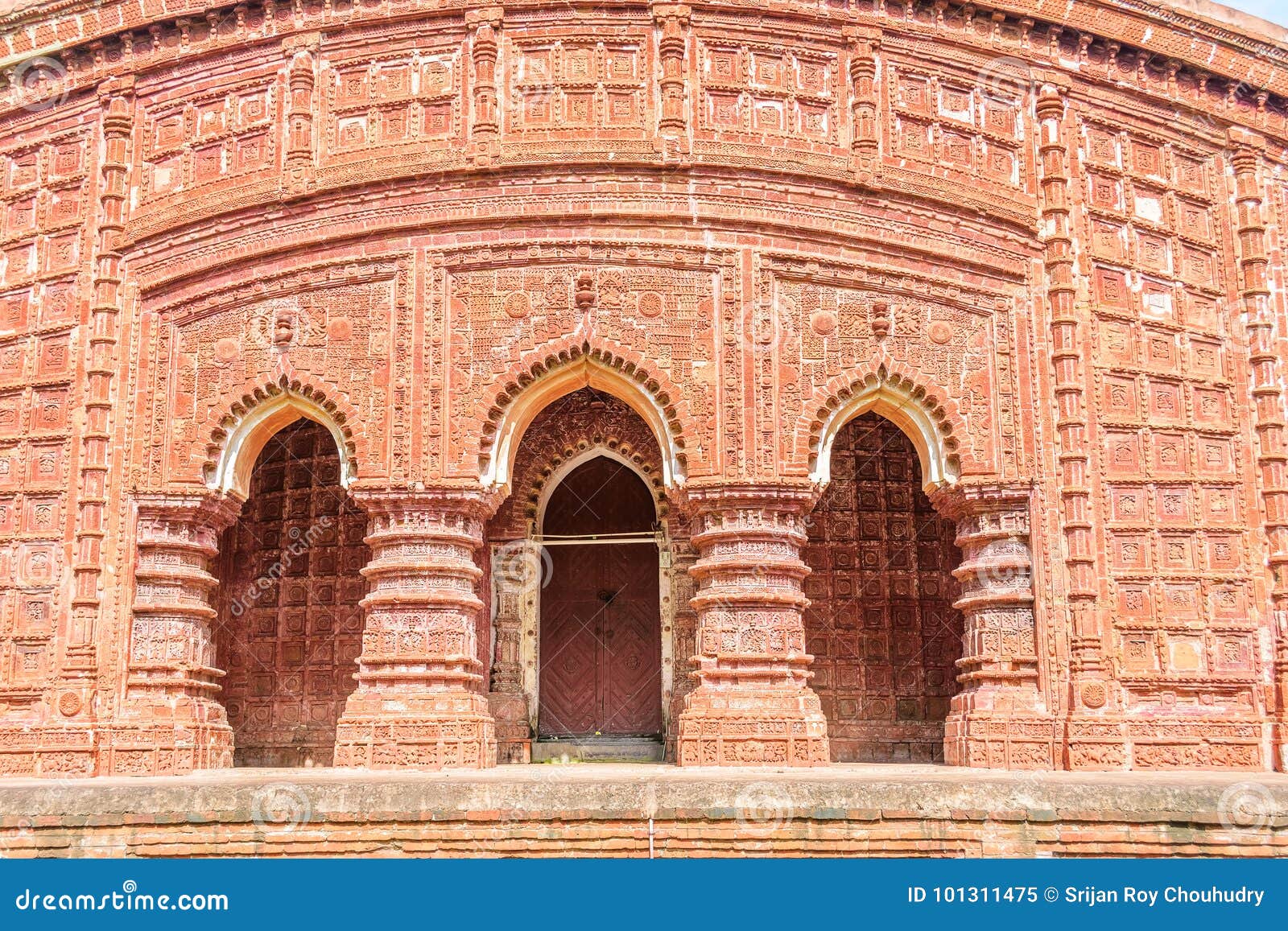 Ancient Hindu Terracotta Temples of Worship of Bengal with Copy Stock ...