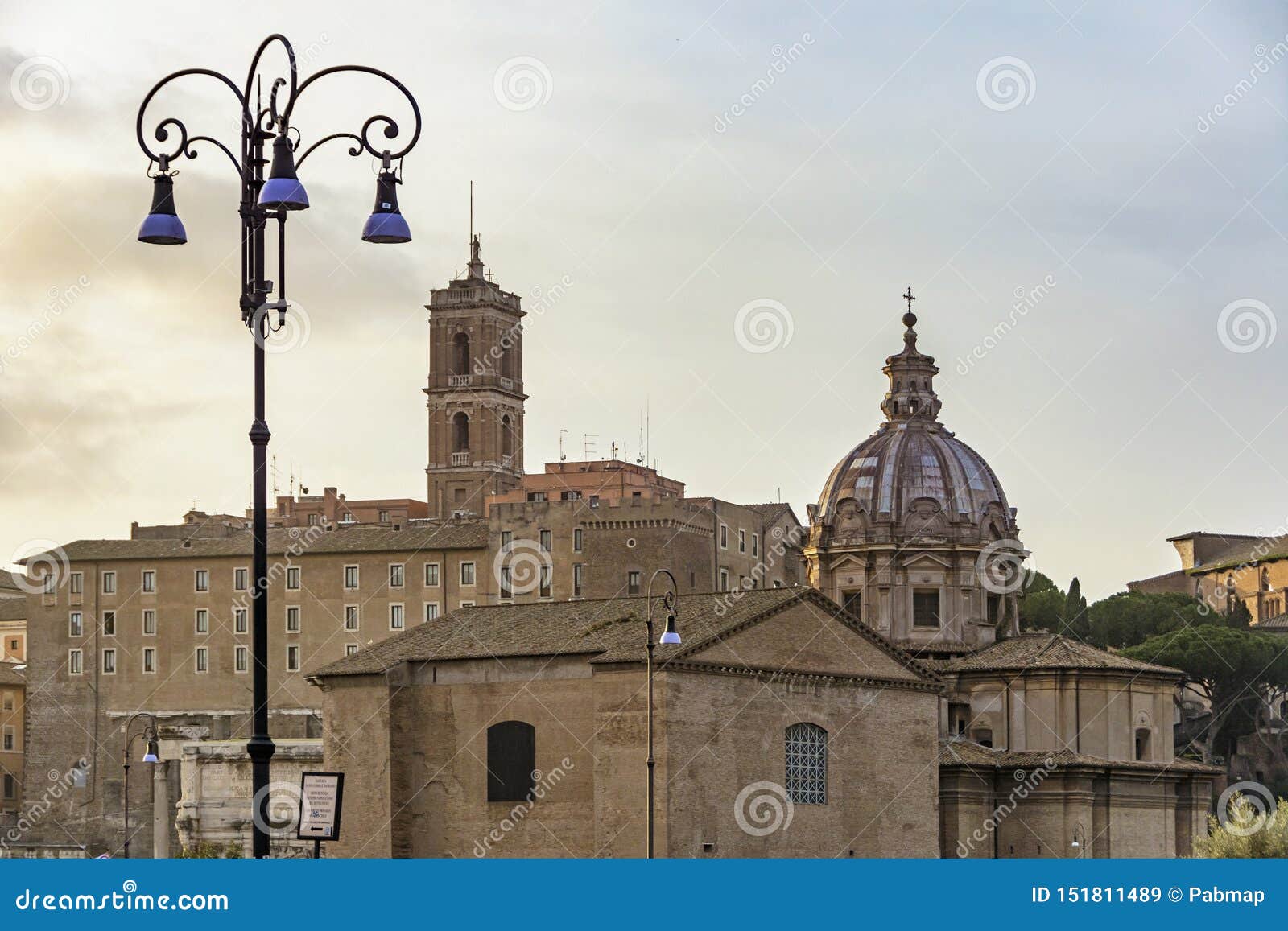 Church Architecture in Rome Stock Image - Image of basilica, church ...