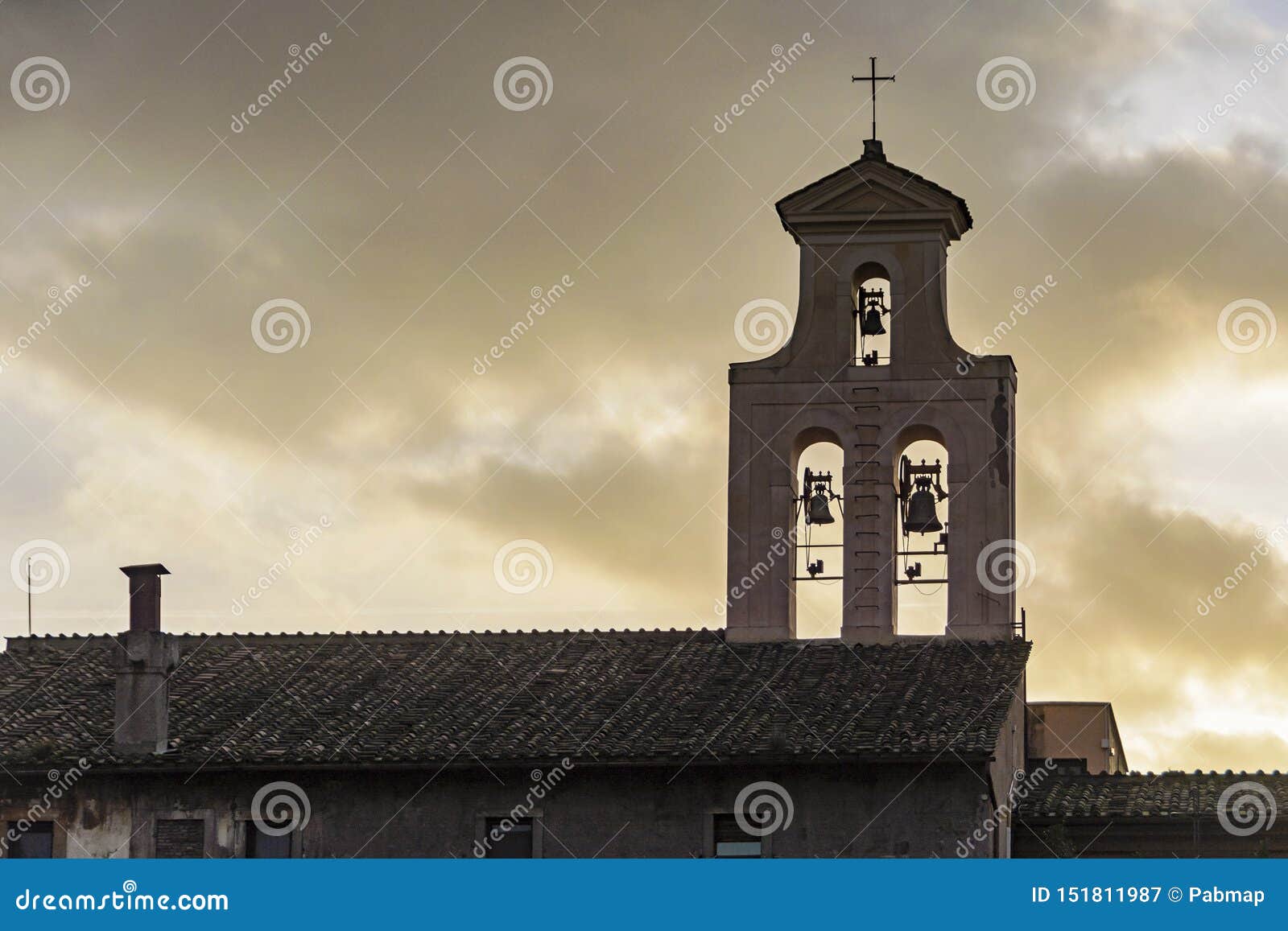 Church Architecture in Rome Stock Image - Image of piazza, culture ...