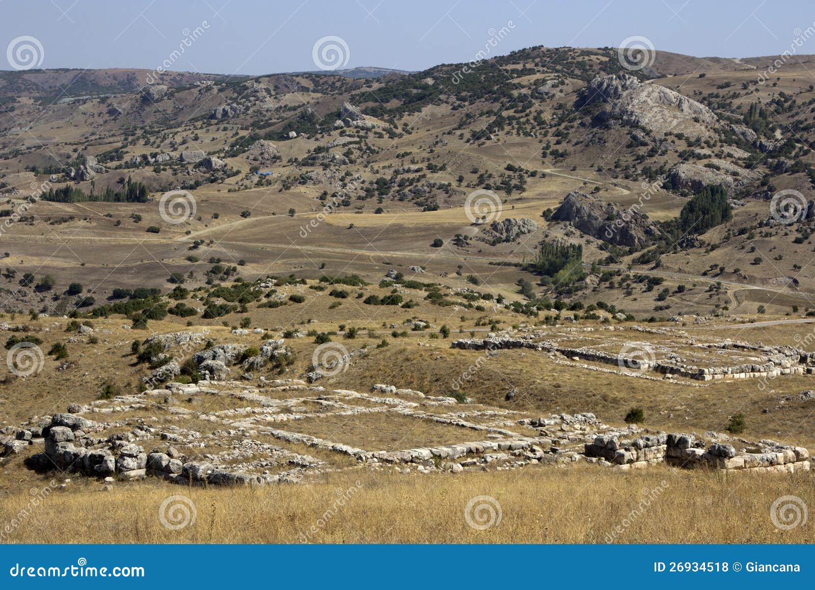 Ancient Hittites Ruins stock photo. Image of corum, archeological ...