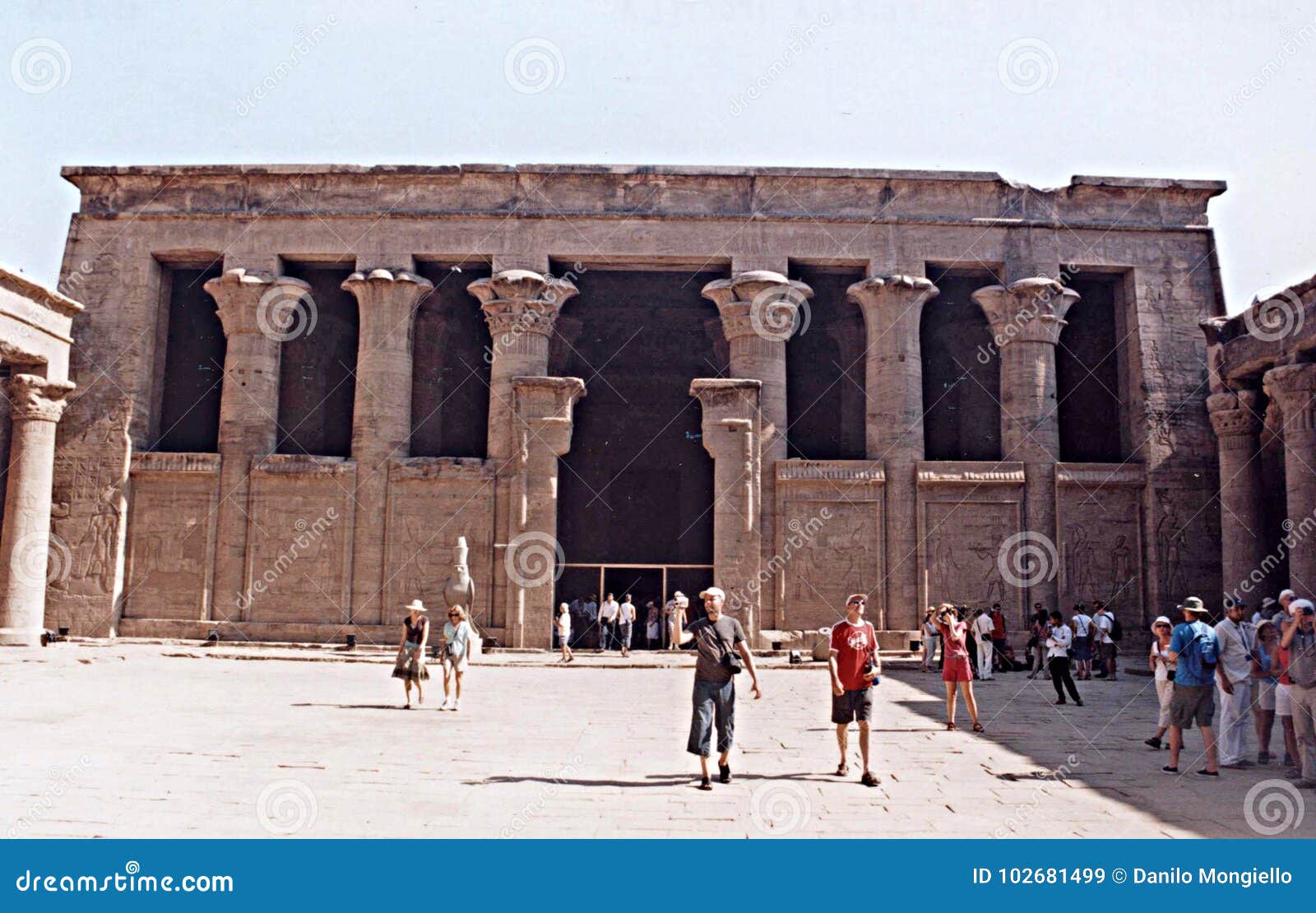 Edfu editorial stock image. Image of relief, pylon, architecture ...
