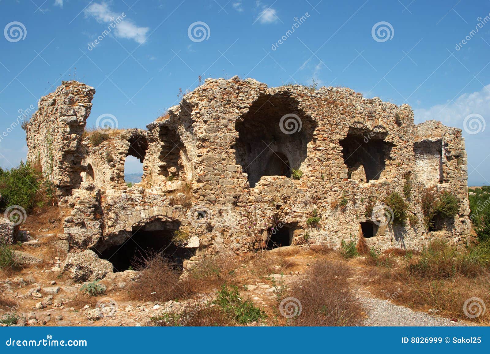 Ancient hospital stock image. Image of side, ruins, exavation - 8026999