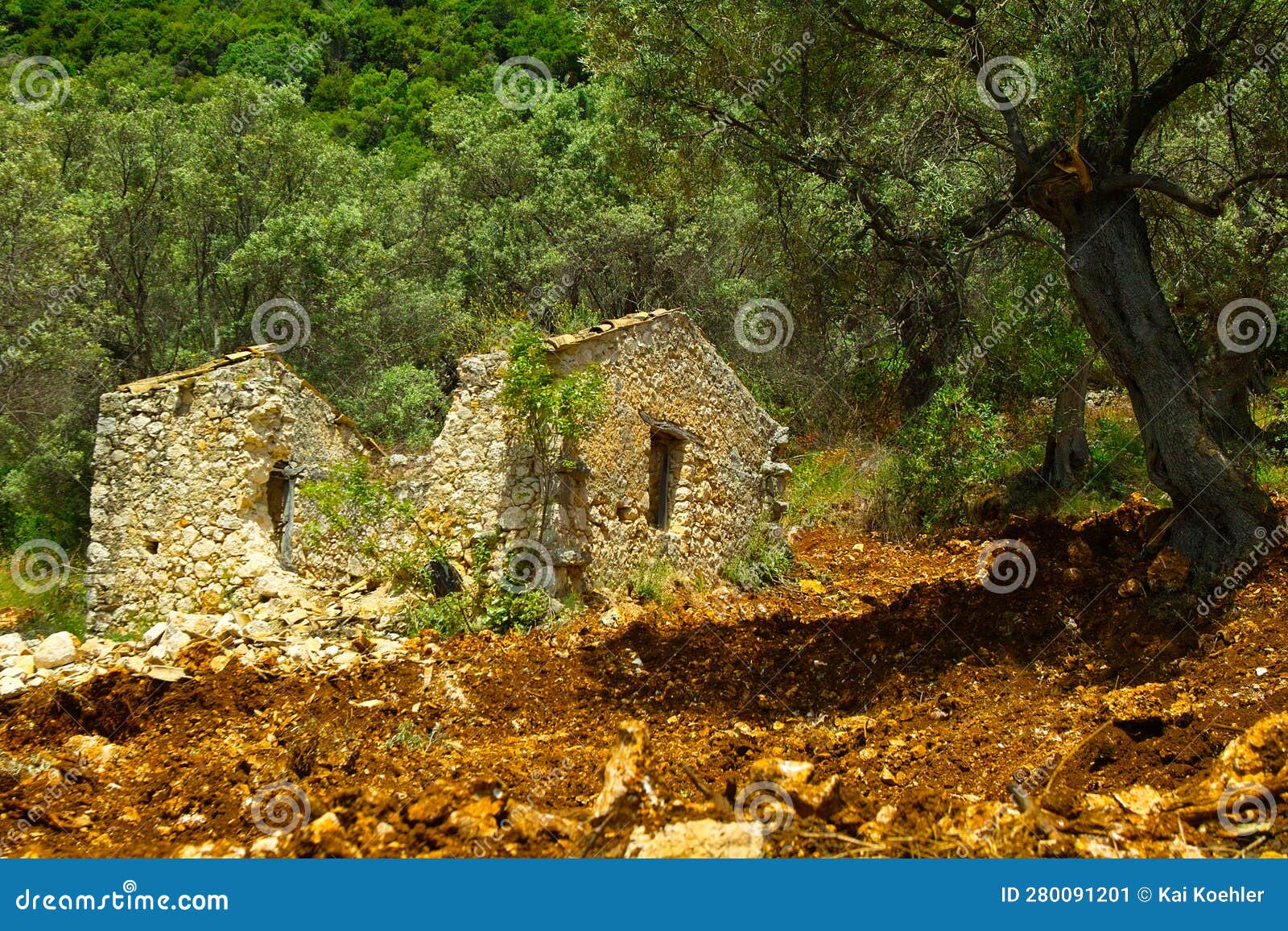 Ancient House on the Island of Lefkas Stock Image - Image of lefkas ...
