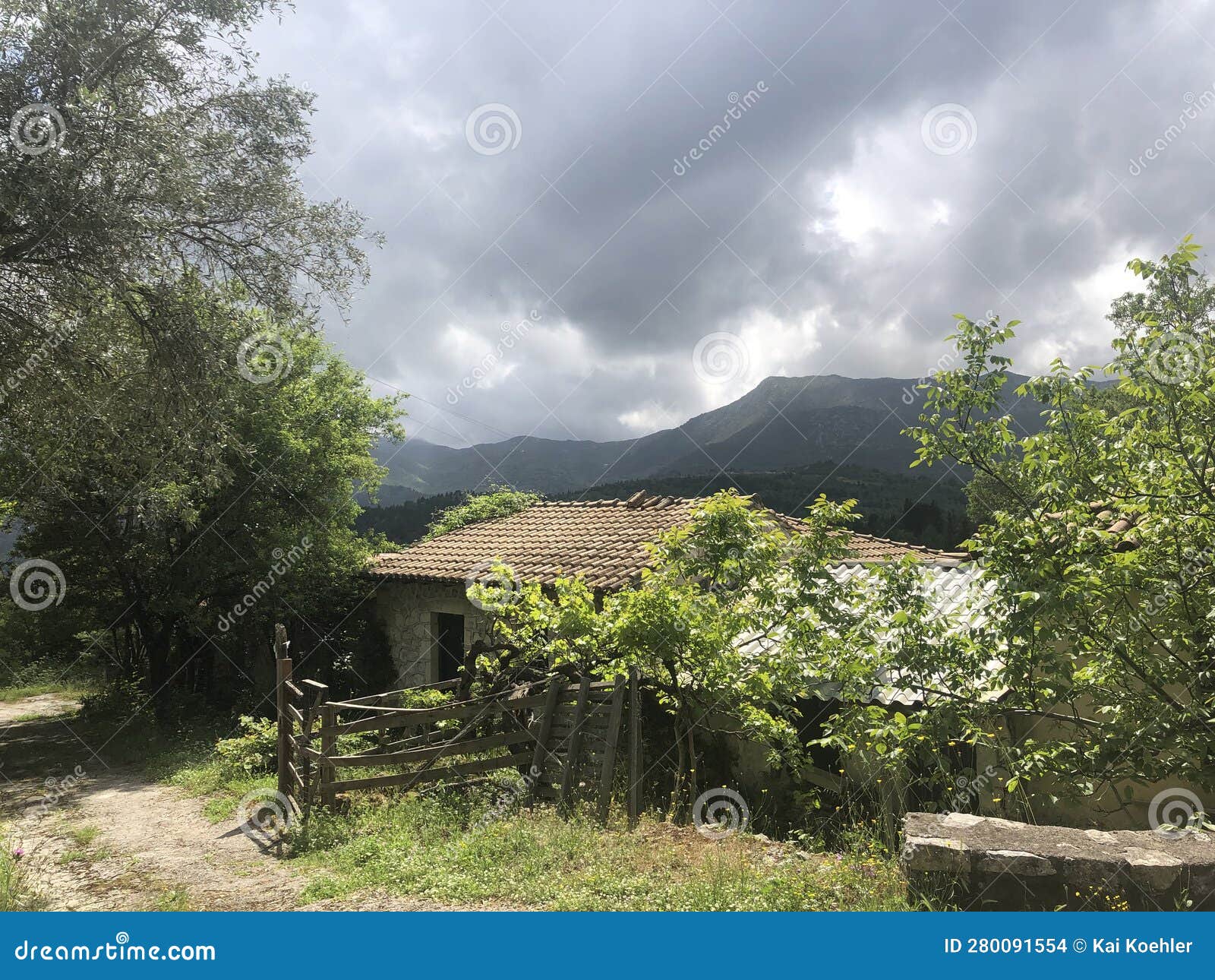 Ancient House on the Island of Lefkas Stock Photo - Image of house ...