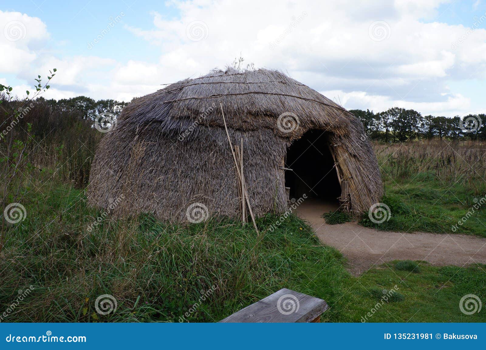 Old house made of hay stock image. Image of clay, nature - 135231981