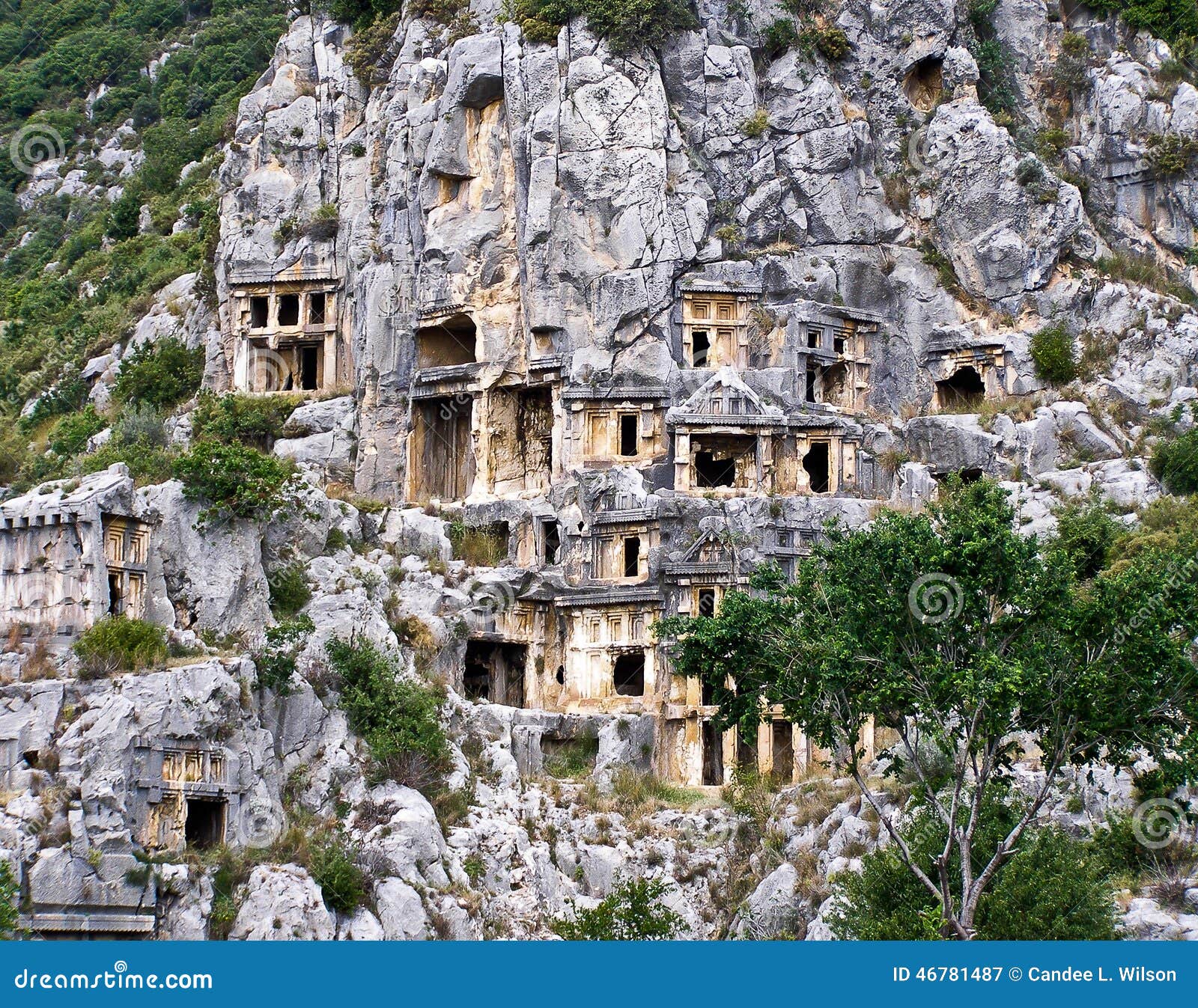 Ancient House Tombs stock image. Image of turkish, funeral - 46781487