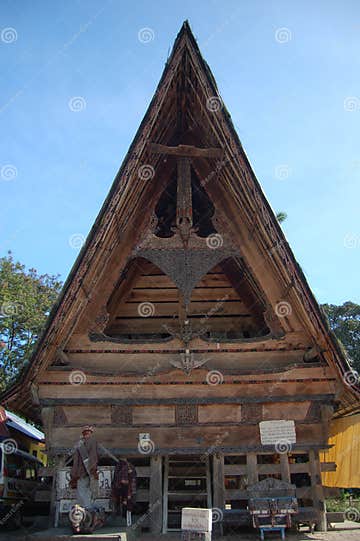 An Ancient House of Tribe Batak Stock Photo - Image of tribe, house ...
