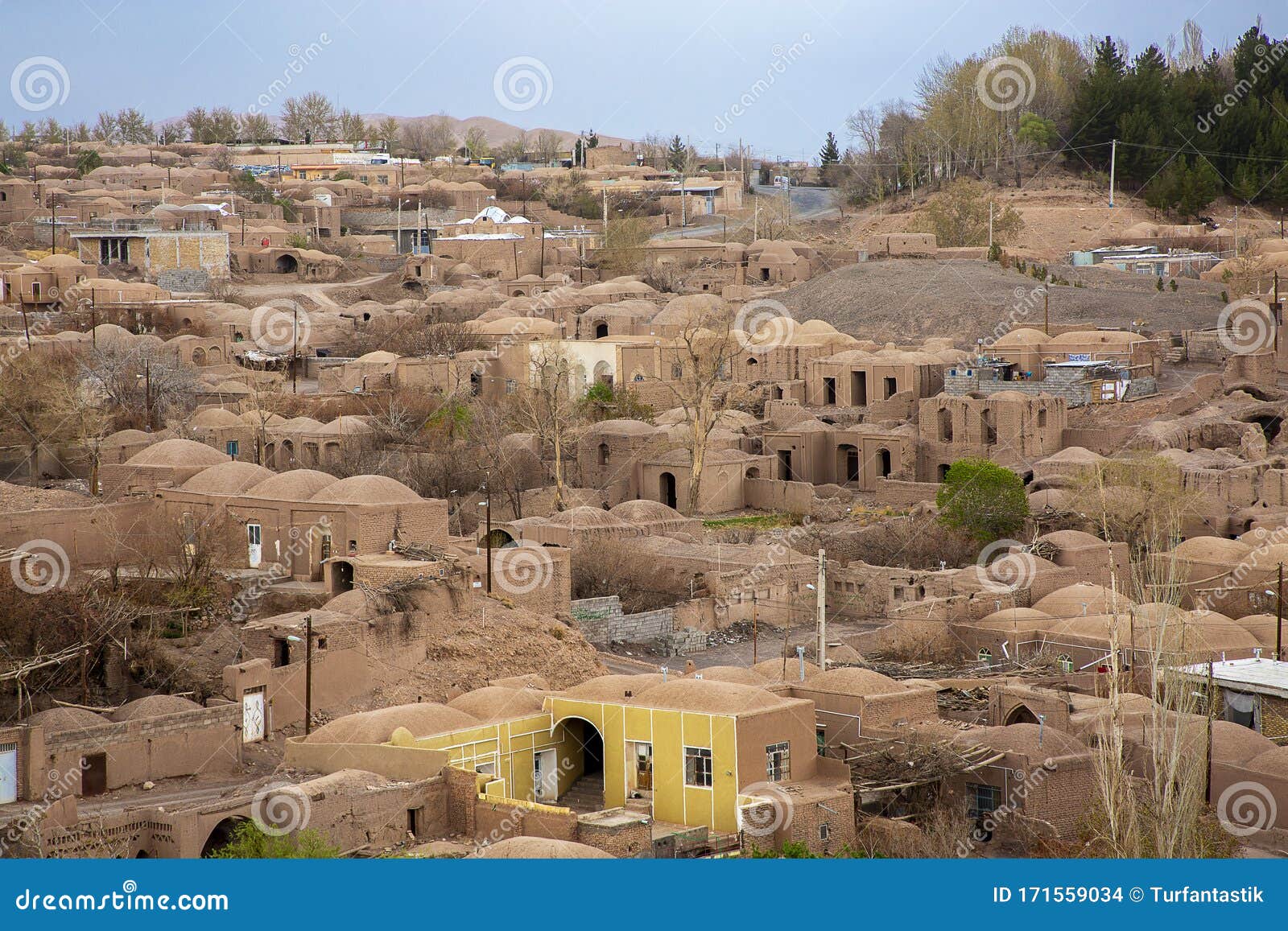Ancient Houses in Rayen, Iran Stock Photo - Image of fortress, castle ...