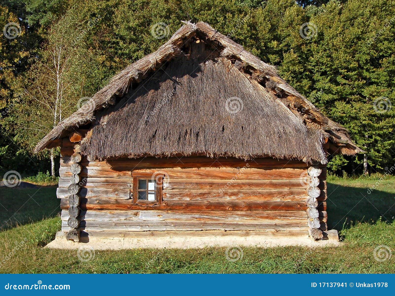 Ancient Hut with a Straw Roof Stock Image - Image of exterior ...