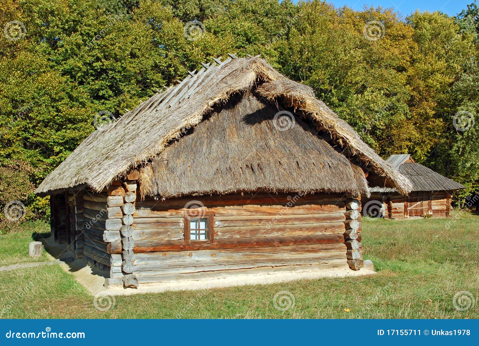 Ancient Hut with a Straw Roof Stock Image - Image of antique, country ...