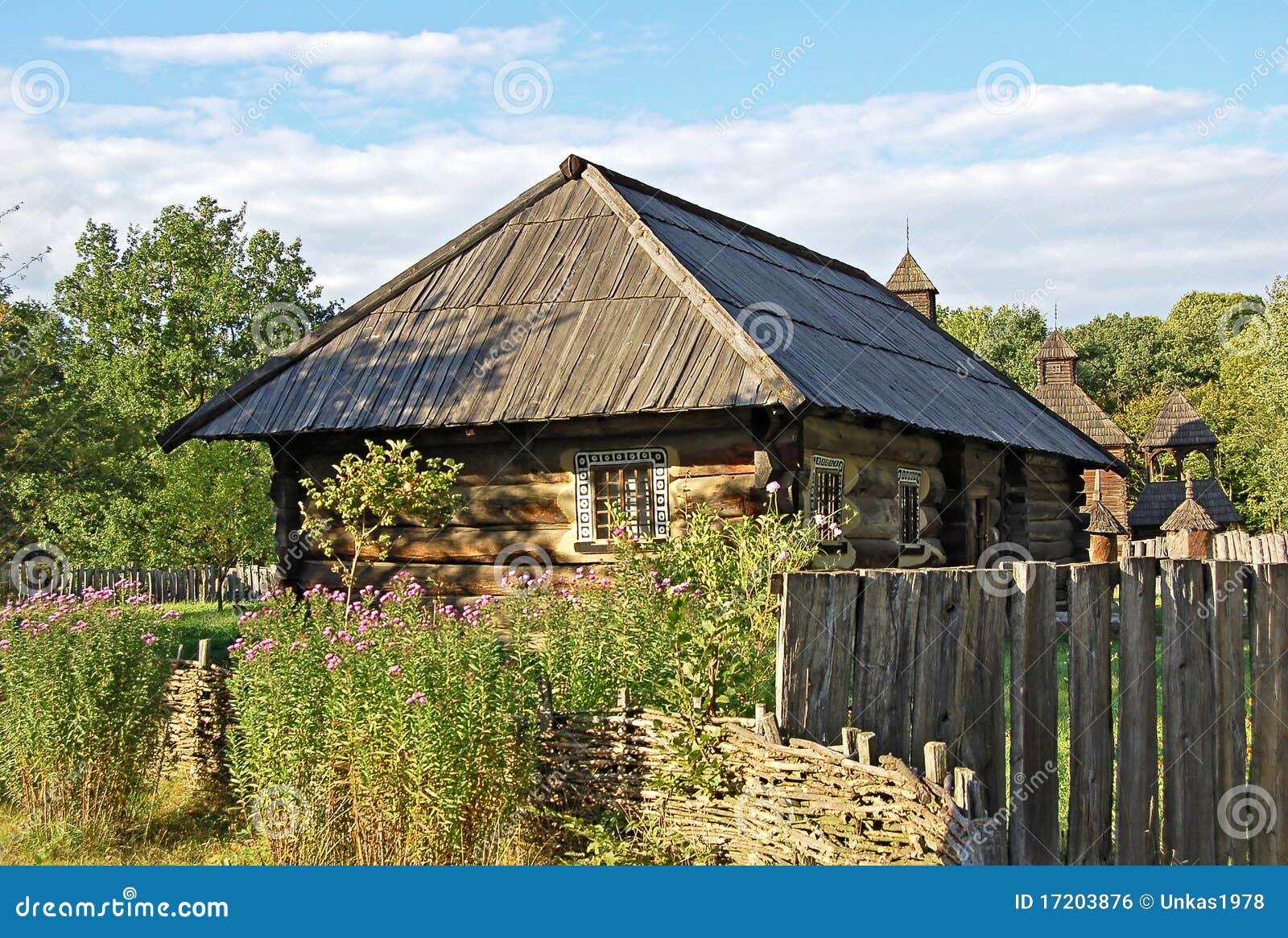 Ancient Hut with a Straw Roof Stock Photo - Image of building, farm ...