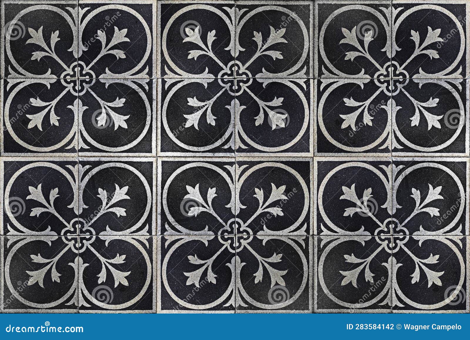 Ancient Hydraulic Tiles Pattern on Floor in Pertropolis Stock Photo ...