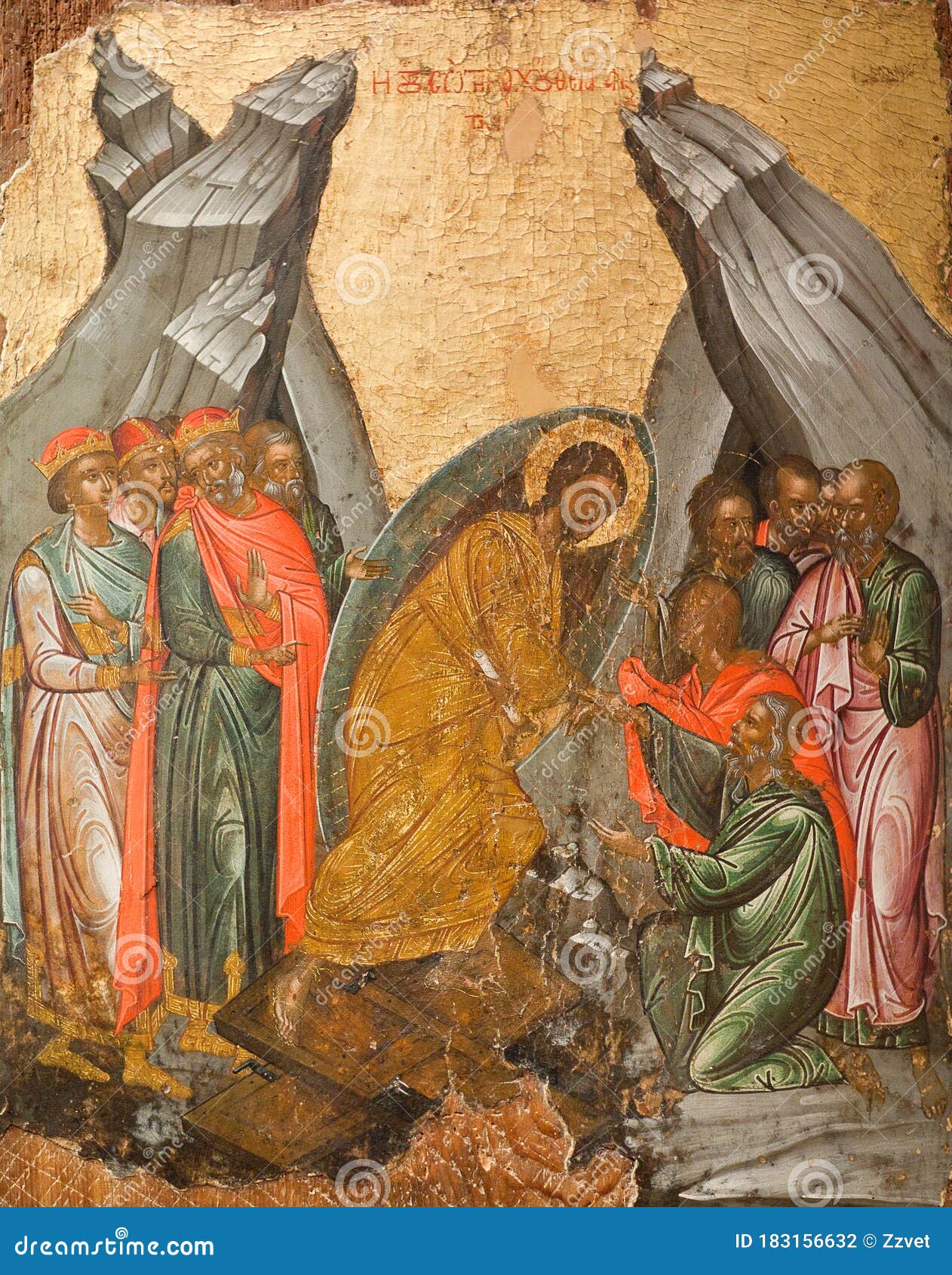 Ancient Icon of the Resurrection - Descent into Hell, the Anastasis ...
