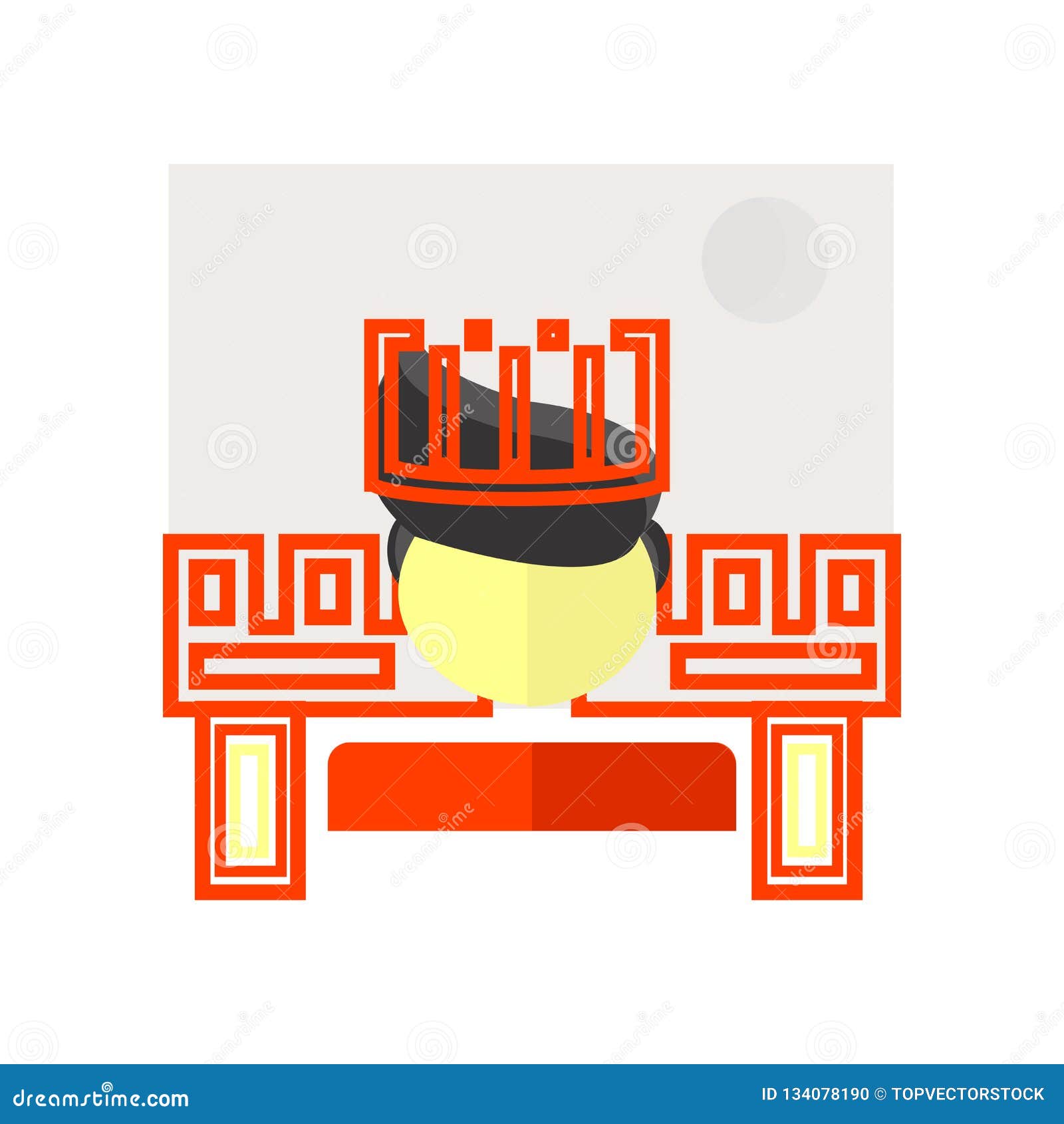 Ancient Icon Vector Sign and Symbol Isolated on White Background ...