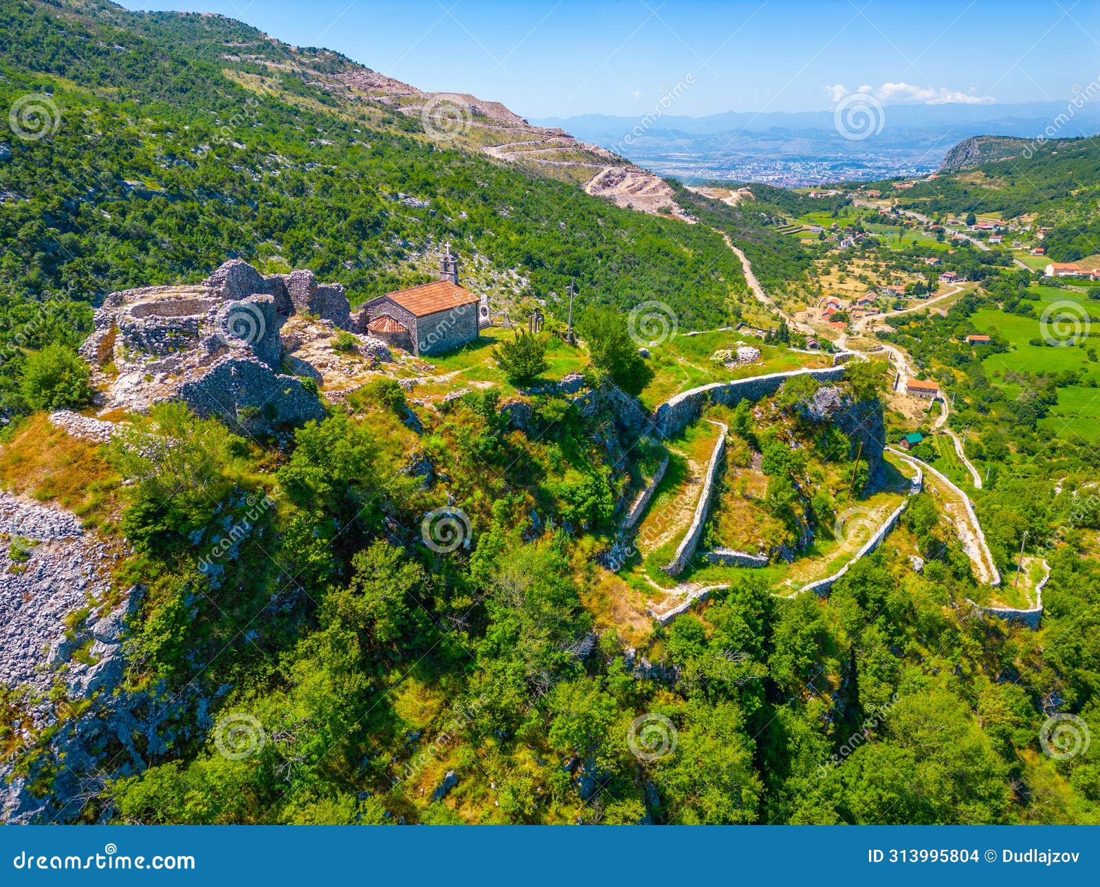 Ancient Illyrian City of Meteon (Medun) in Montenegro Stock Photo ...