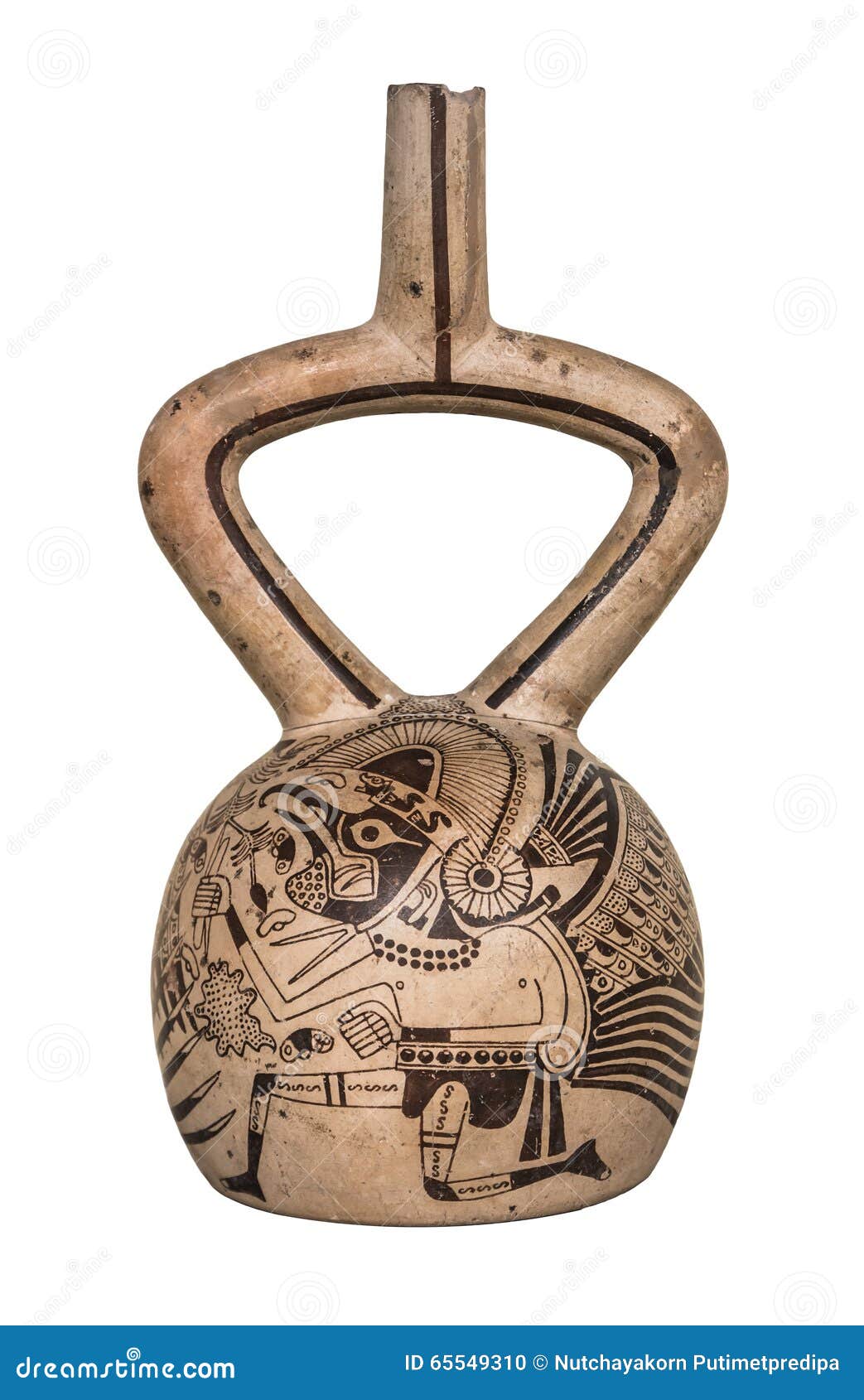 Ancient inca pot stock photo. Image of clay, object, ceramic - 65549310