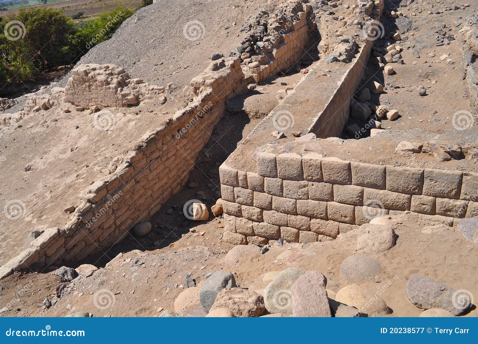 Ancient Inca ruins stock image. Image of ruins, stone - 20238577