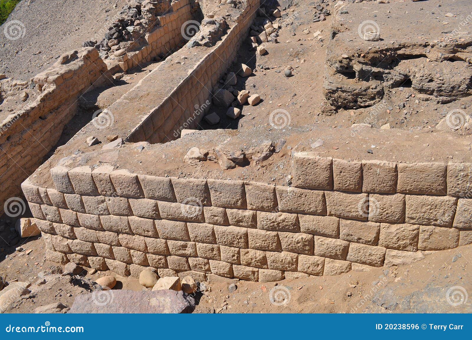 Ancient Inca ruins stock photo. Image of bricks, close - 20238596