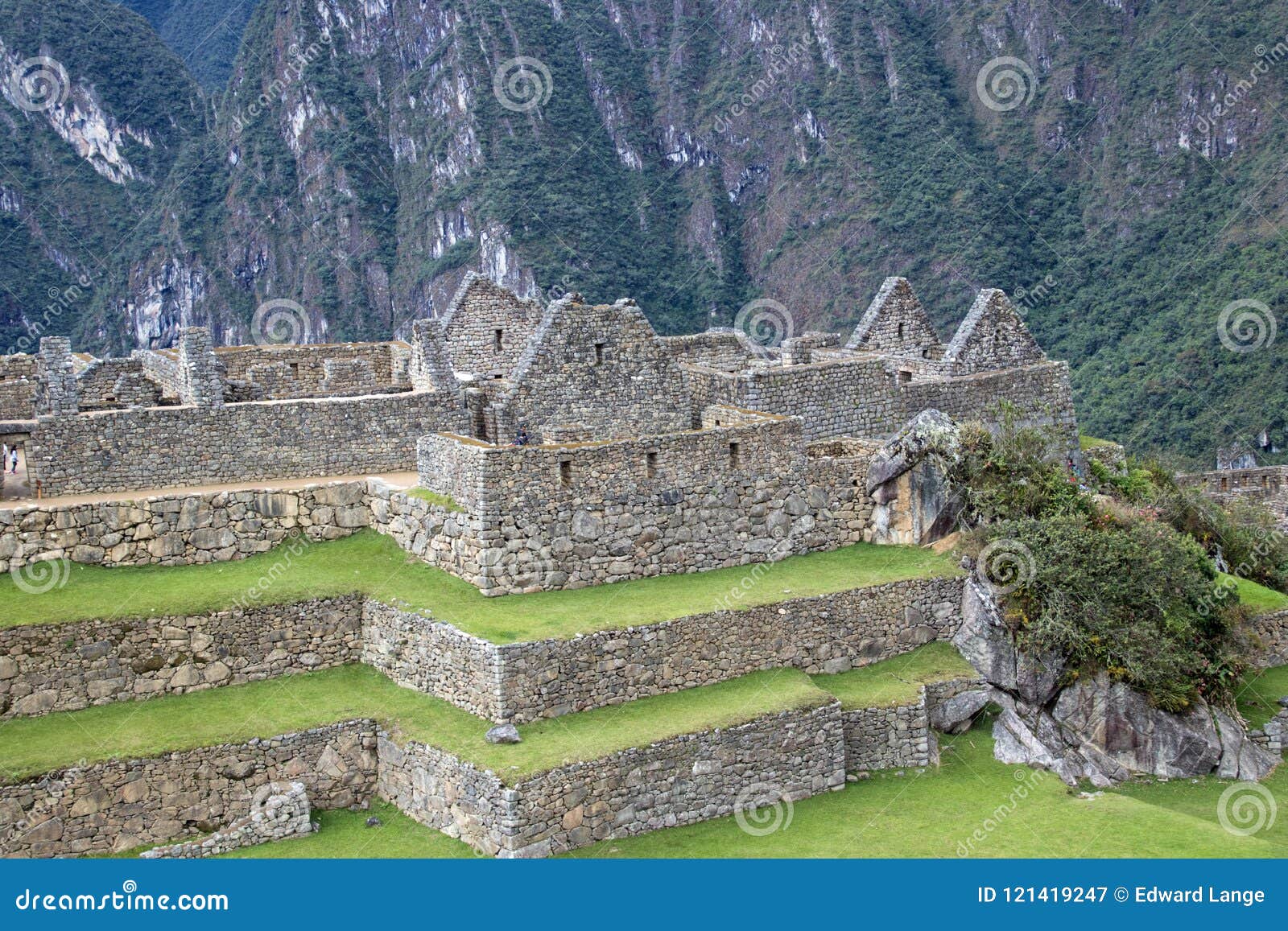 The Ancient Inca Ruins in Machu Picchu, Peru Stock Image - Image of ...