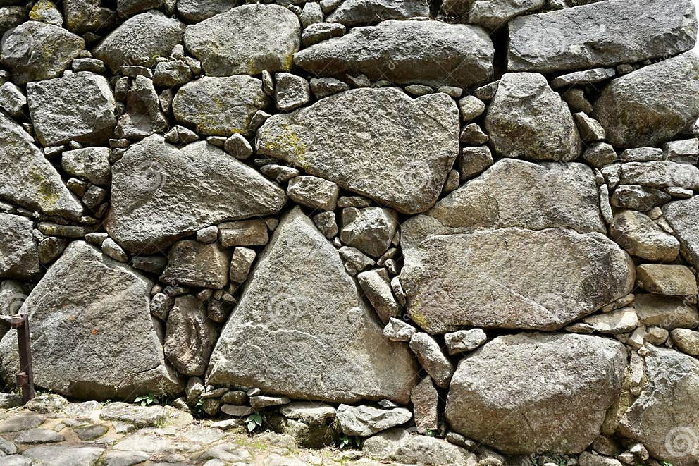 Ancient Stonework at an Ancient 15th-century Inca Citadel. Stock Photo ...