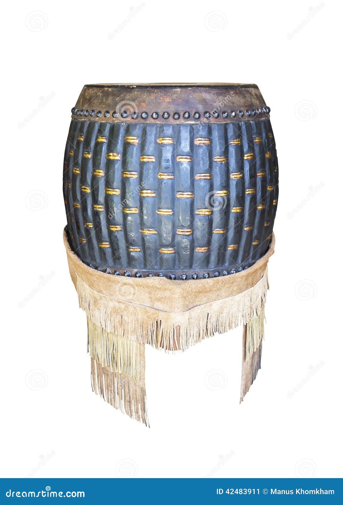 Ancient indian drum stock image. Image of handicraft - 42483911