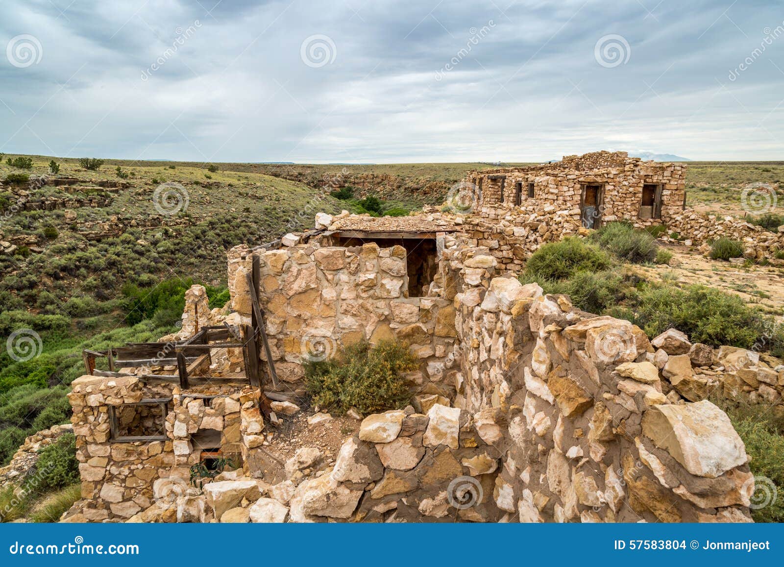 Ancient Indian Ruins stock photo. Image of landscape - 57583804