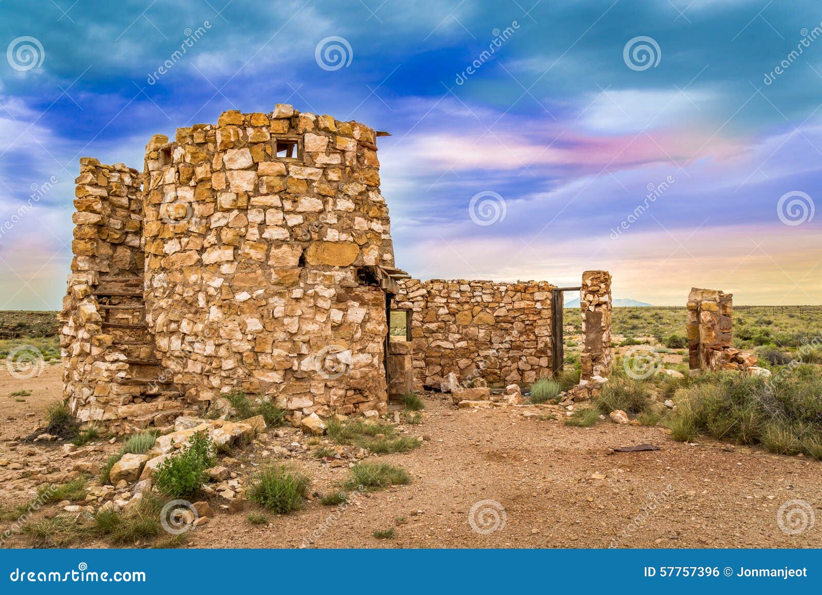 Ancient Indian Ruins stock photo. Image of destination - 57757396