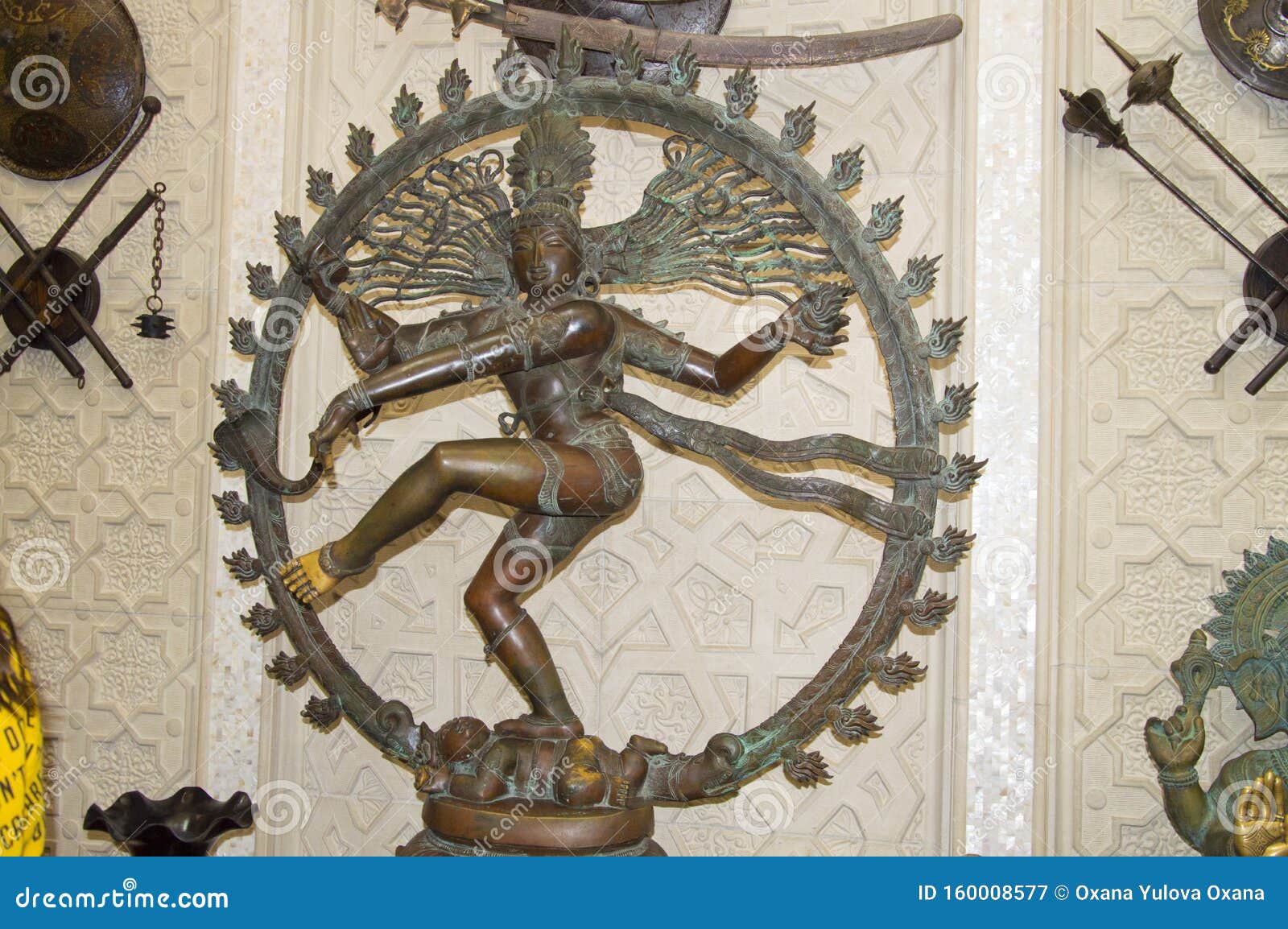 Ancient Indian Statue Of The Goddess In The Museum Stock Image ...