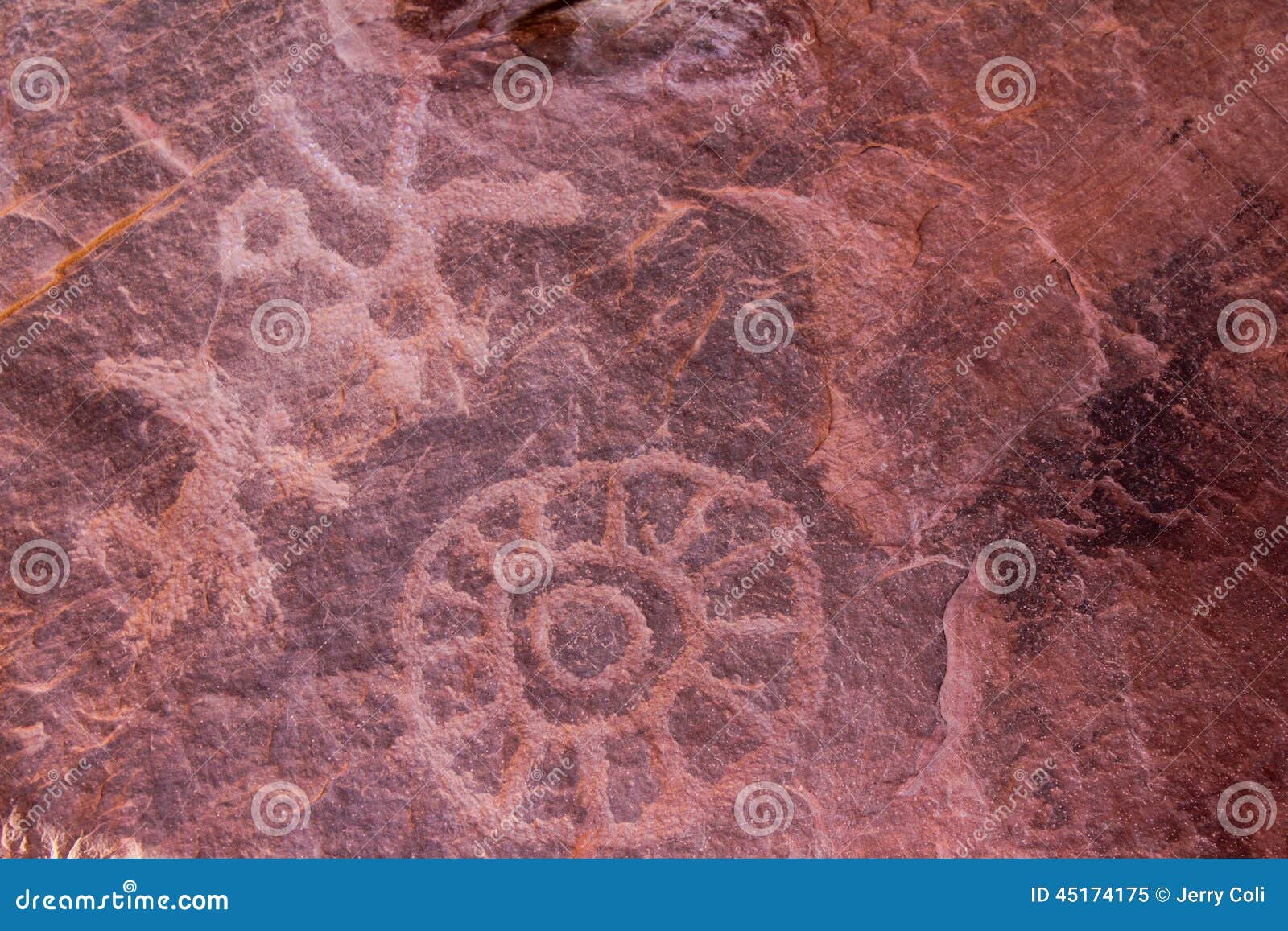 Ancient Indian Stone Drawings Stock Image - Image of valley ...