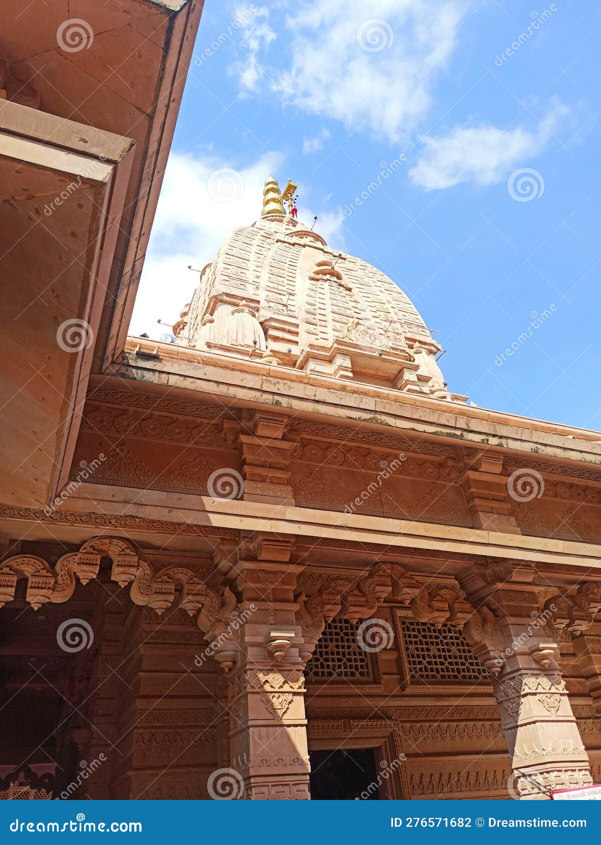Ancient Indian Temple devi stock photo. Image of architecture - 276571682