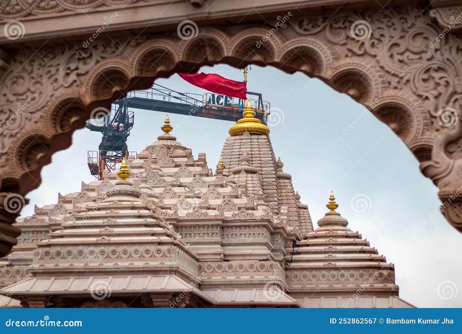 Ancient Indian Temple Dome Architecture at Day from Different Angle ...