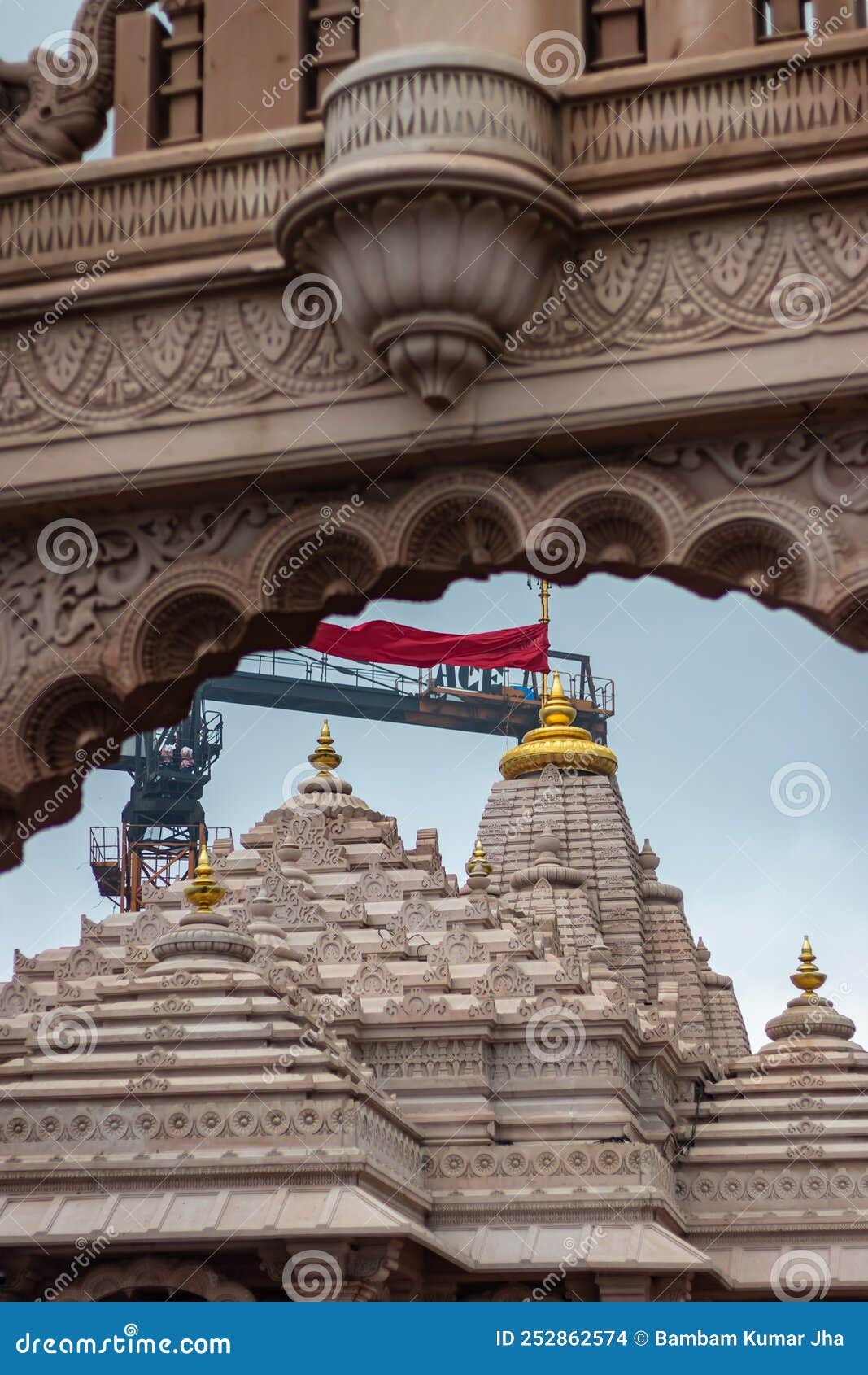 Ancient Indian Temple Dome Architecture at Day from Different Angle ...