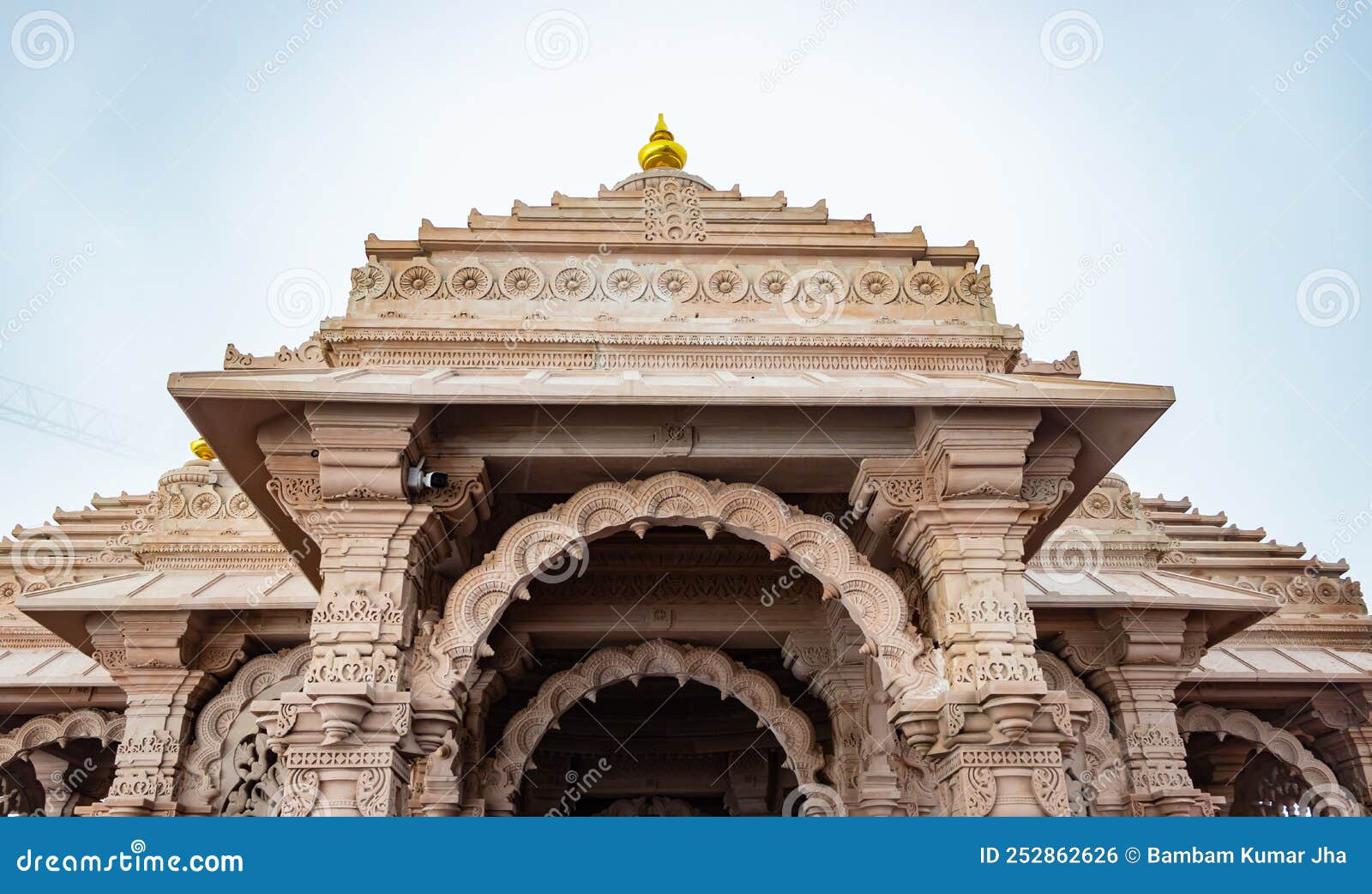 Ancient Indian Temple Dome Architecture at Day from Different Angle ...