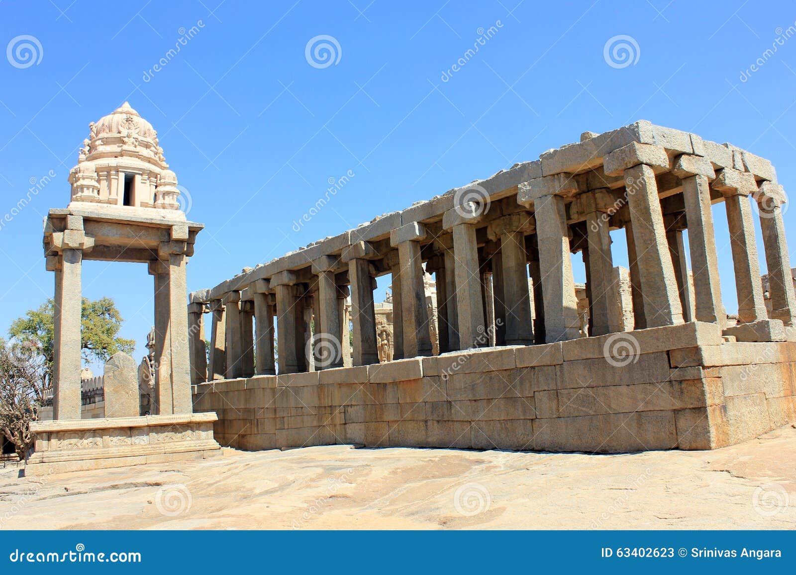 Ancient Indian Temple stock image. Image of karnataka - 63402623