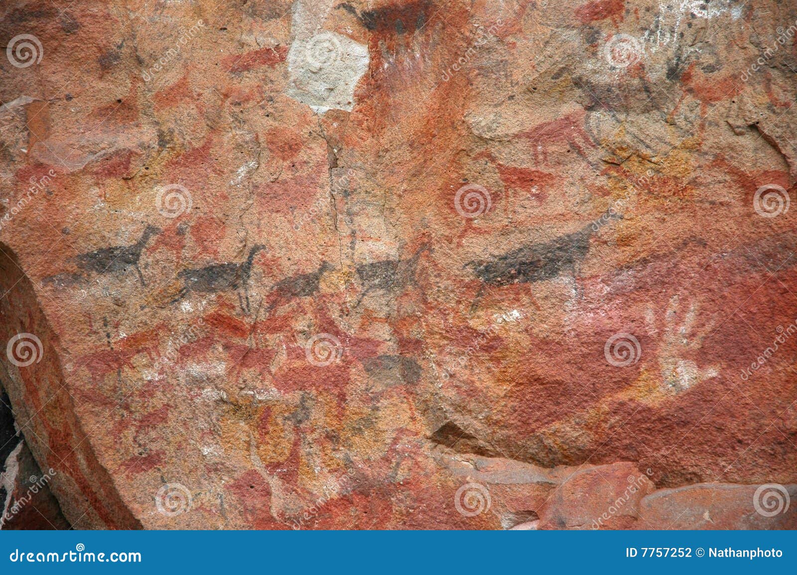 Ancient Indigenous Rock Art Stock Photo - Image of geology, hunt: 7757252