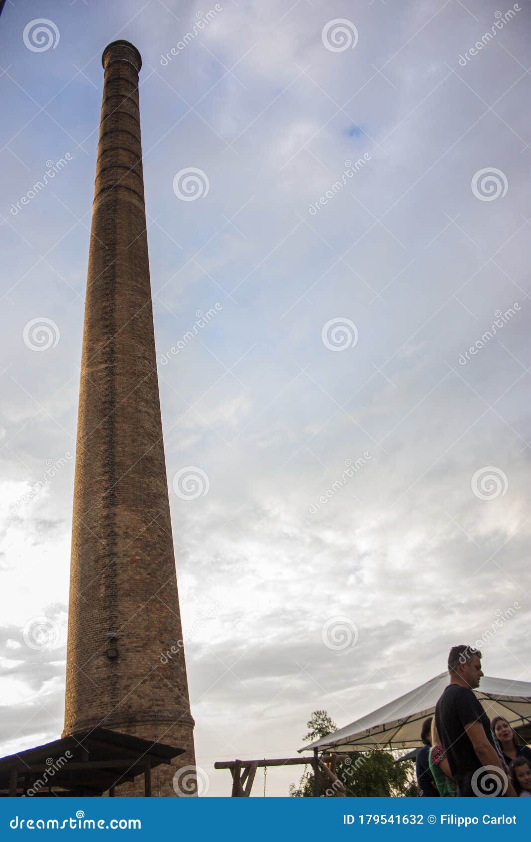 Ancient industrial chimney editorial photography. Image of abandoned ...