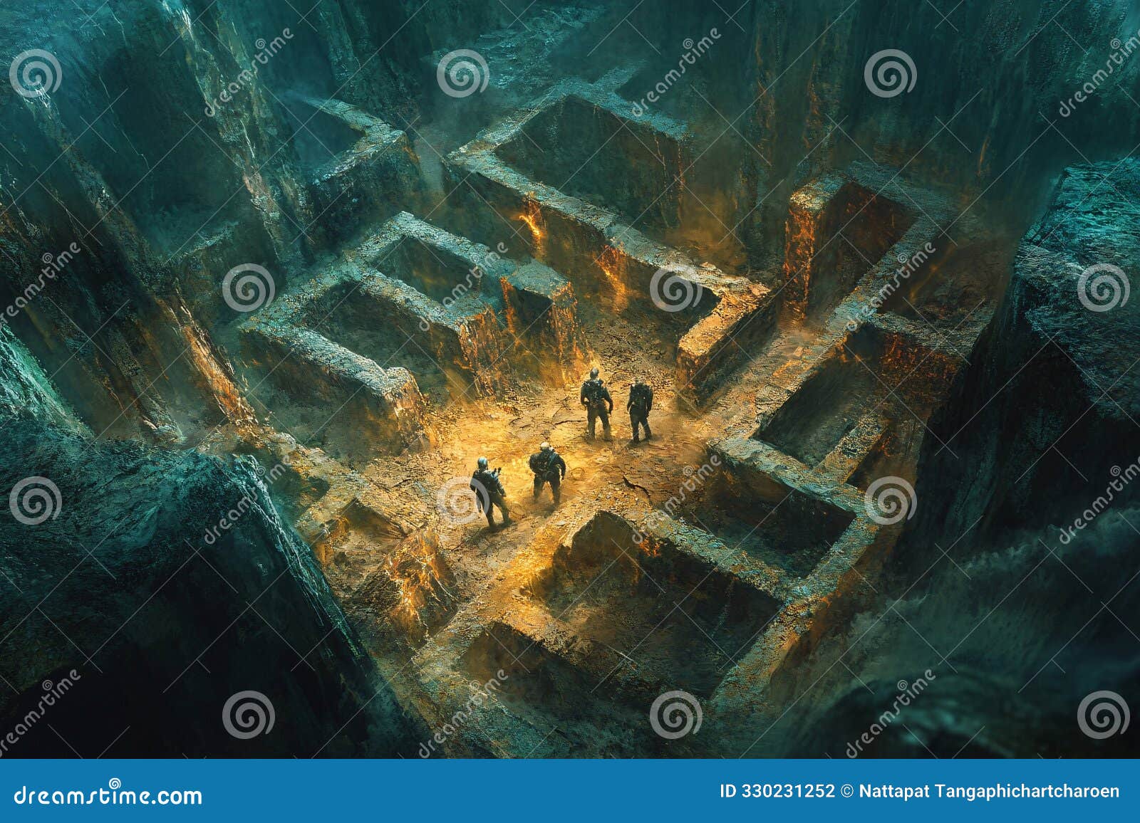 In an Ancient, Interconnected Labyrinth, a Team of Explorers Works ...