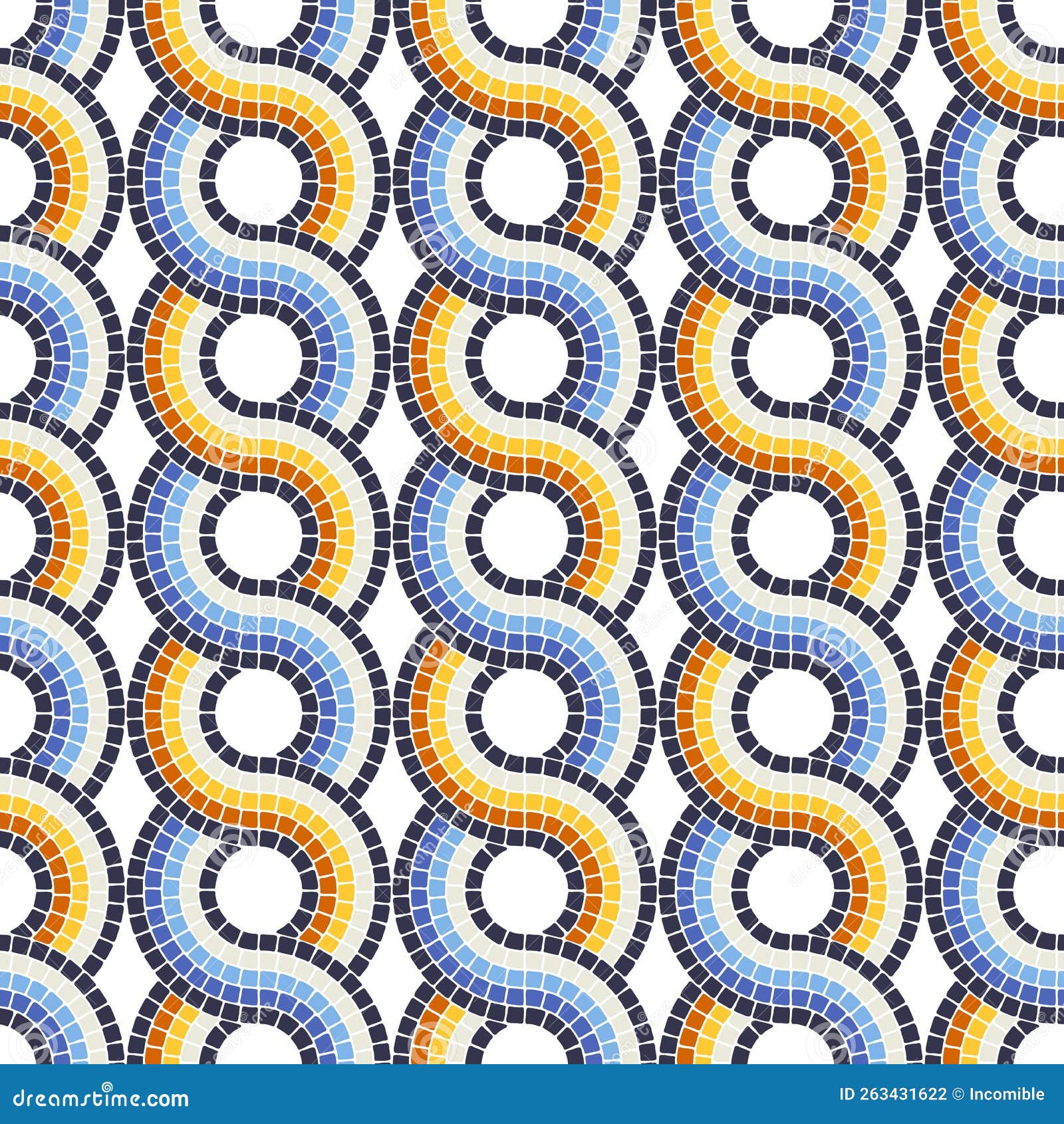 INTERWEAVING SEAMLESS VECTOR PATTERN. TESSELATION STRIPED TEXTURE ...