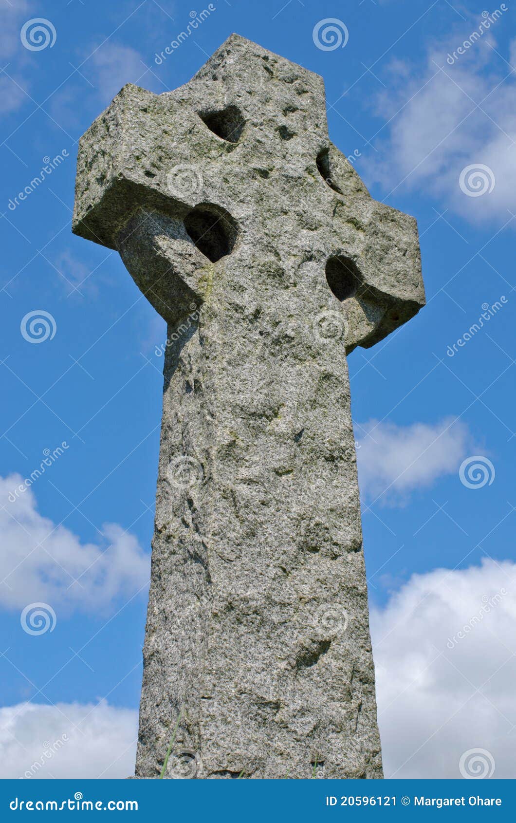 Ancient Irish Celtic Cross In Granite Stock Image - Image of death ...