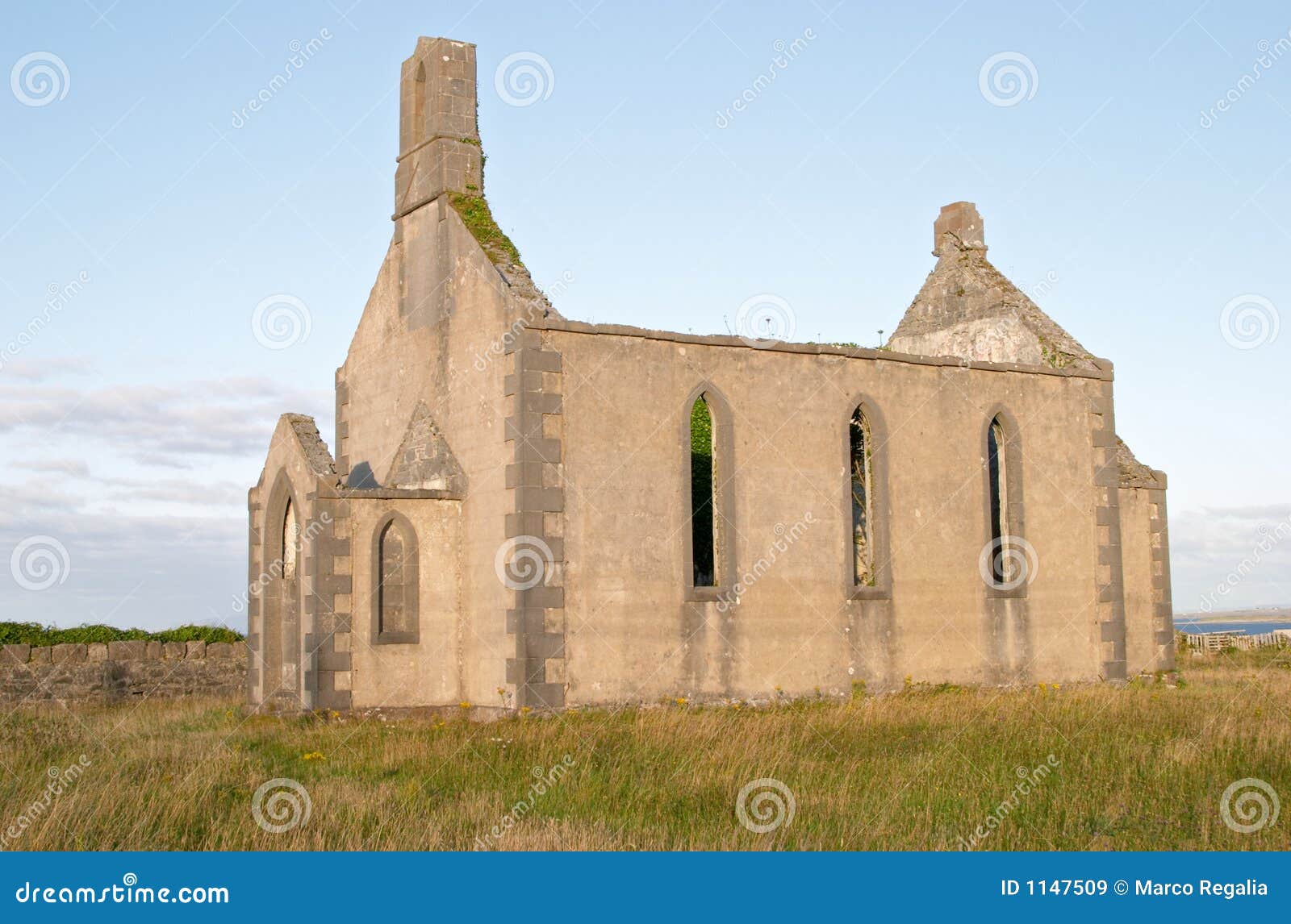 Ancient Irish church stock image. Image of scenery, ruins - 1147509