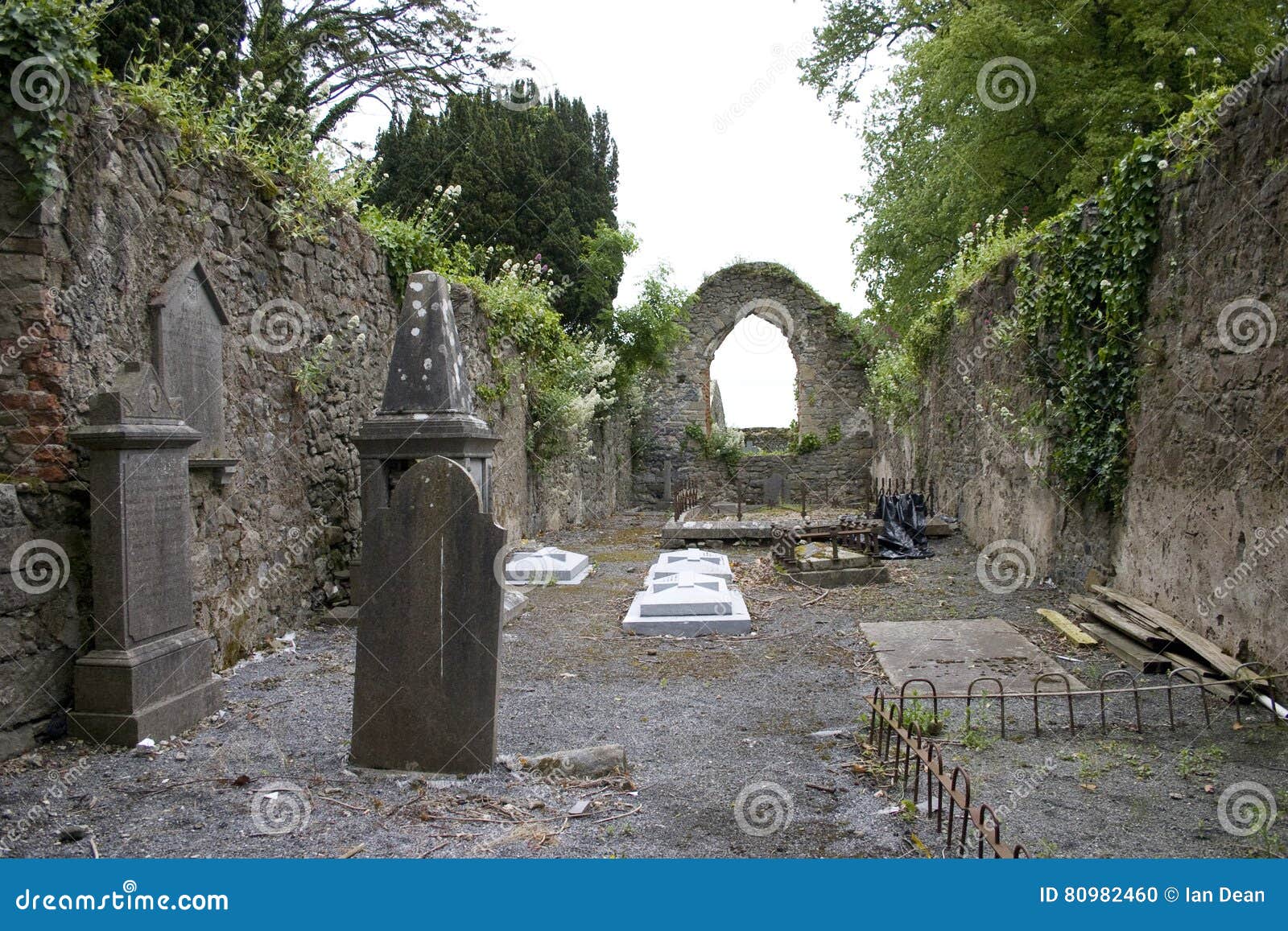 Ancient Irish Graveyard stock photo. Image of irish, ireland - 80982460