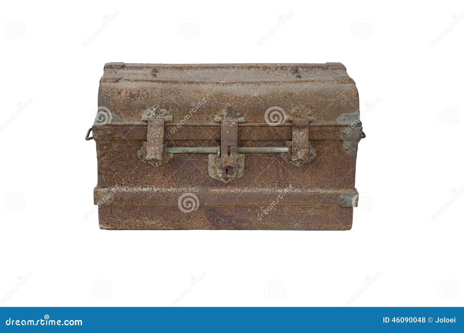 Ancient iron chest stock photo. Image of storage, chest - 46090048