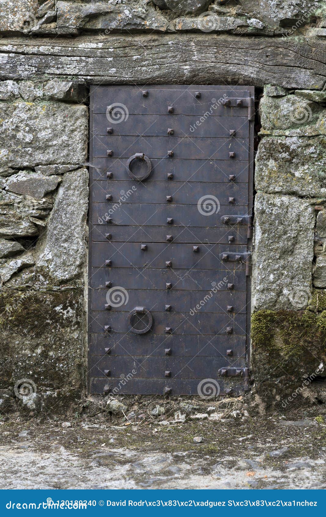 Ancient Iron Gates of a Medieval Castle Stock Photo - Image of design ...