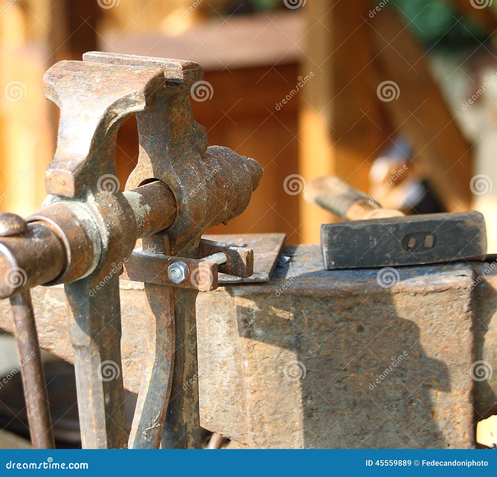 Ancient Iron Grip of the Blacksmith S Shop Stock Image - Image of ...