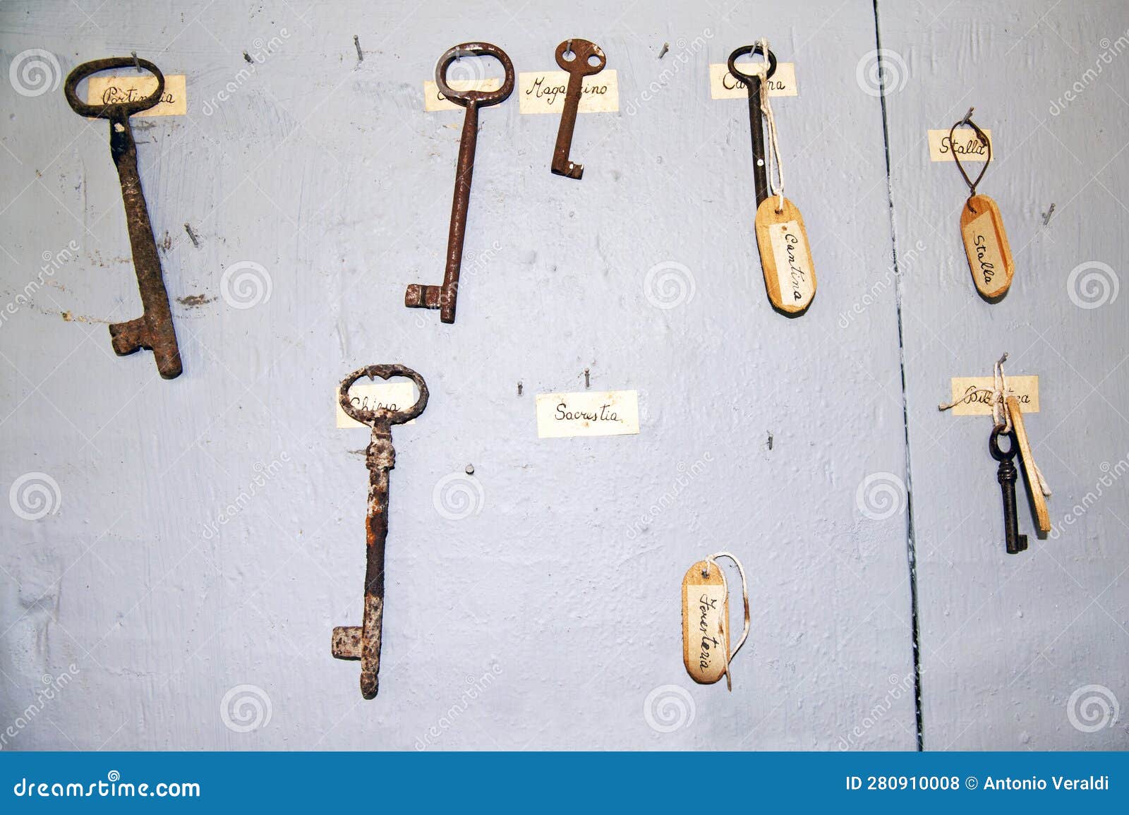 Ancient iron keys. stock photo. Image of latch, dated - 280910008