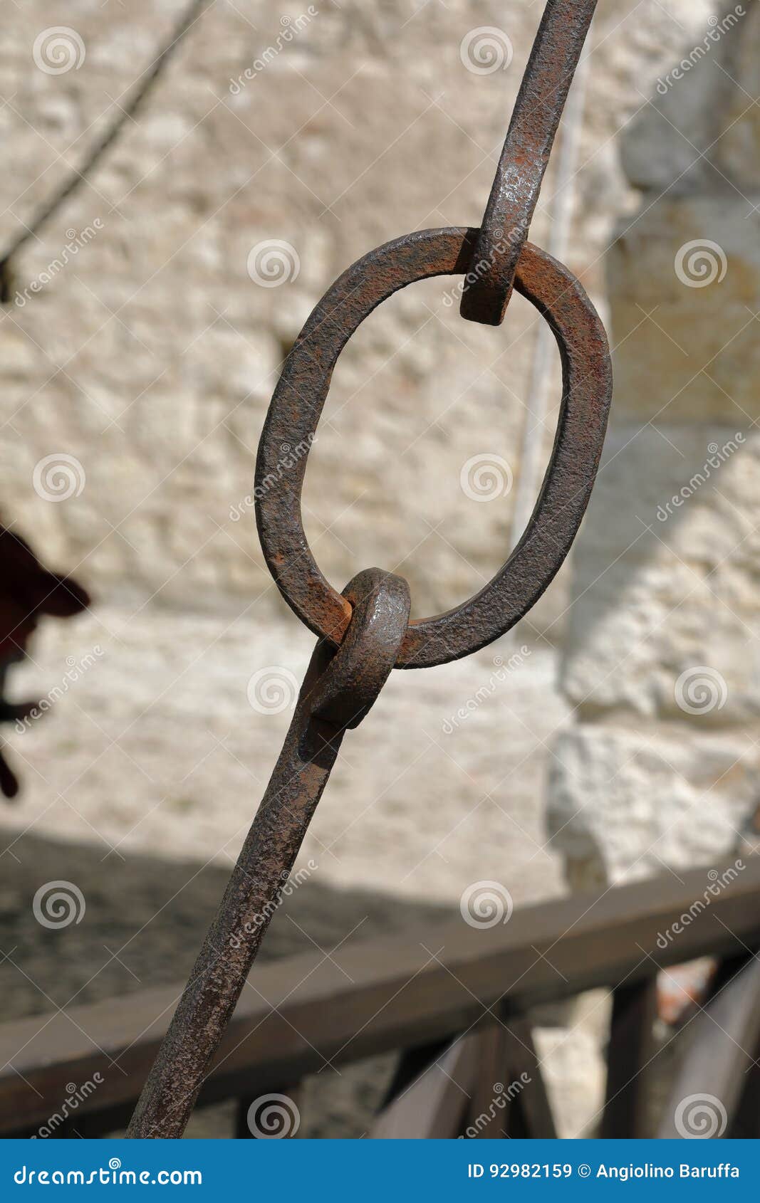 Ancient iron rings stock image. Image of forged, background - 92982159
