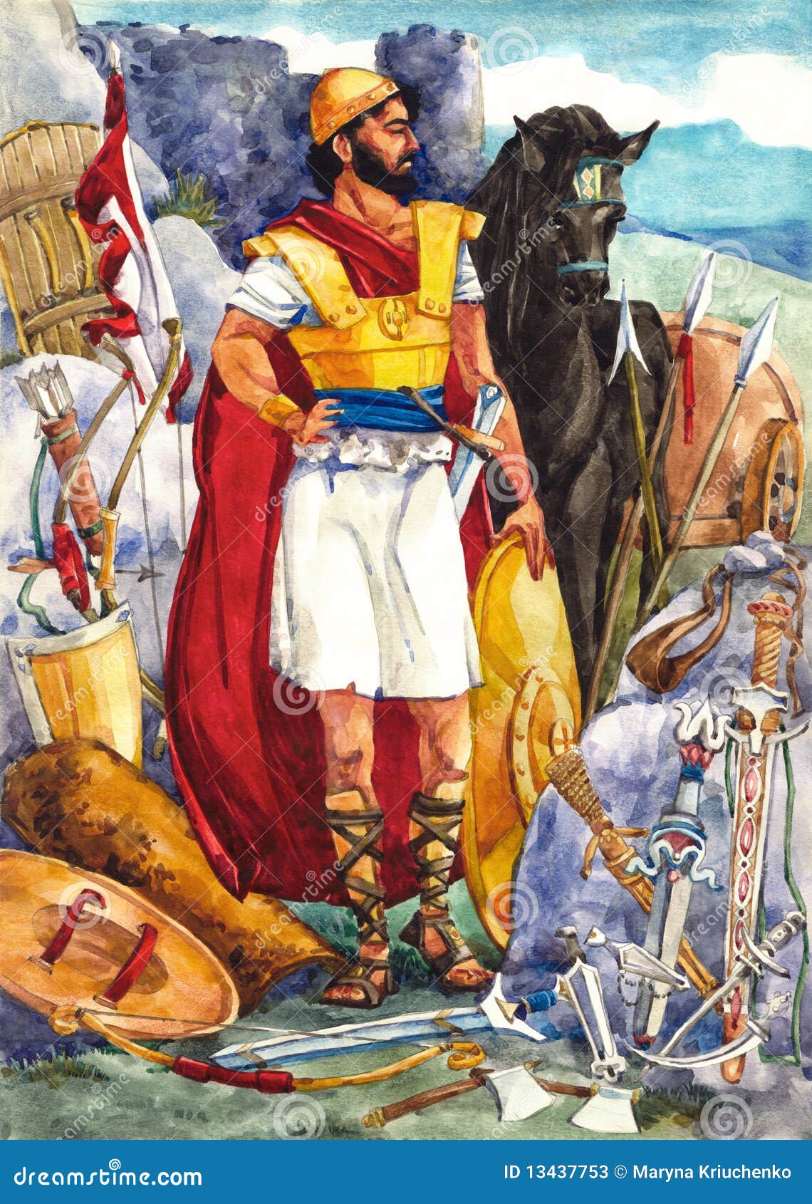 Ancient Israel. Shepherd Stock Illustration | CartoonDealer.com #14764702