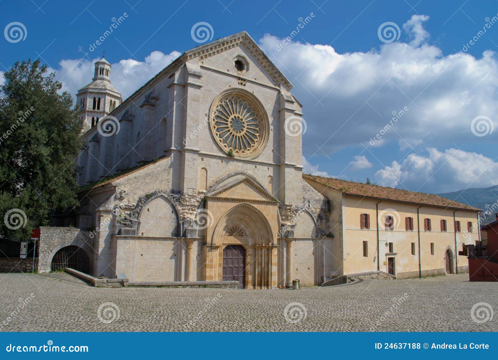 Ancient italian abbey stock photo. Image of candles, crucifix - 24637188
